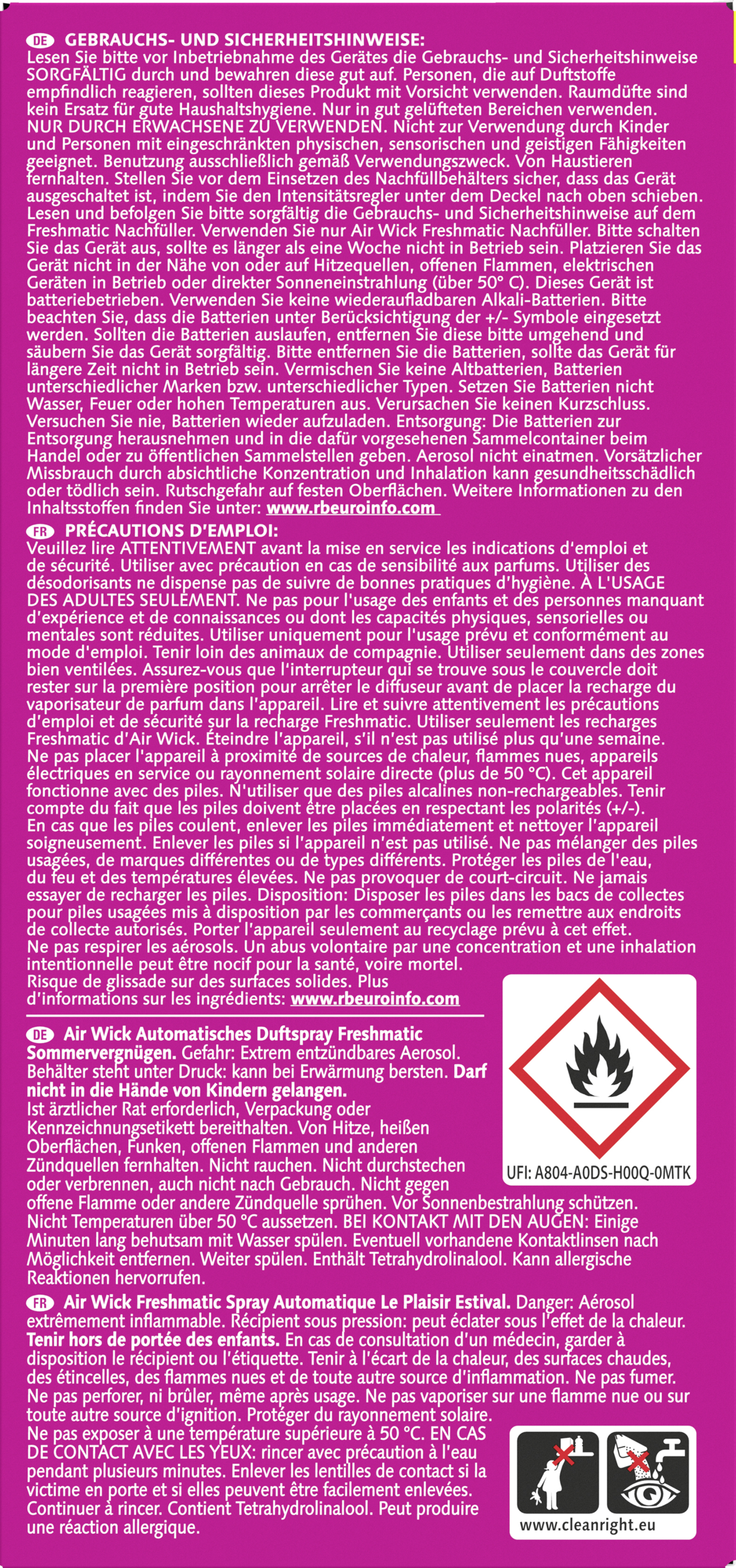 Air Wick Freshmatic Max automatisches Duftspray Sommervergnügen online ...