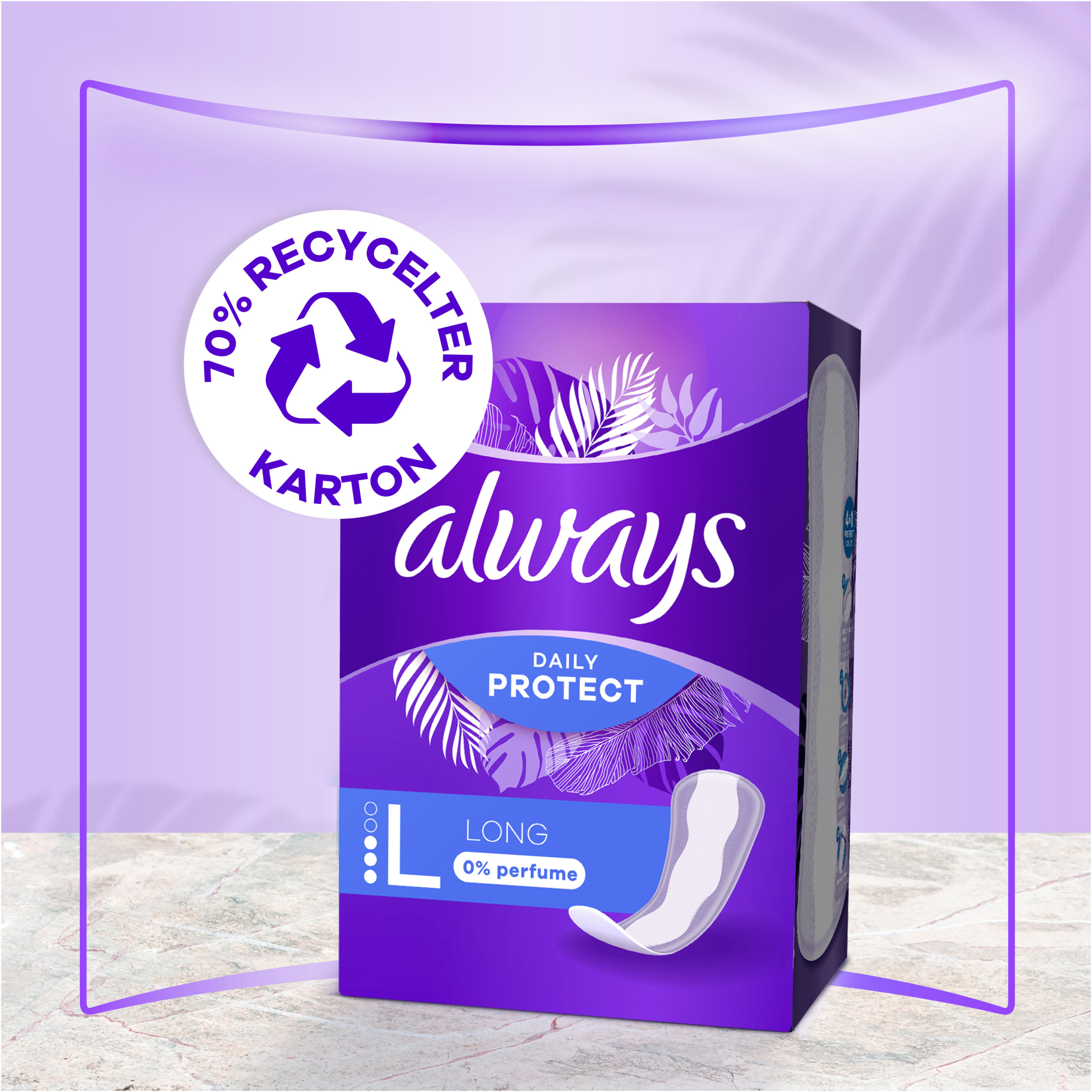 Always Daily Protect Slipeinlagen Long ohne Duft Big Pack online kaufen ...