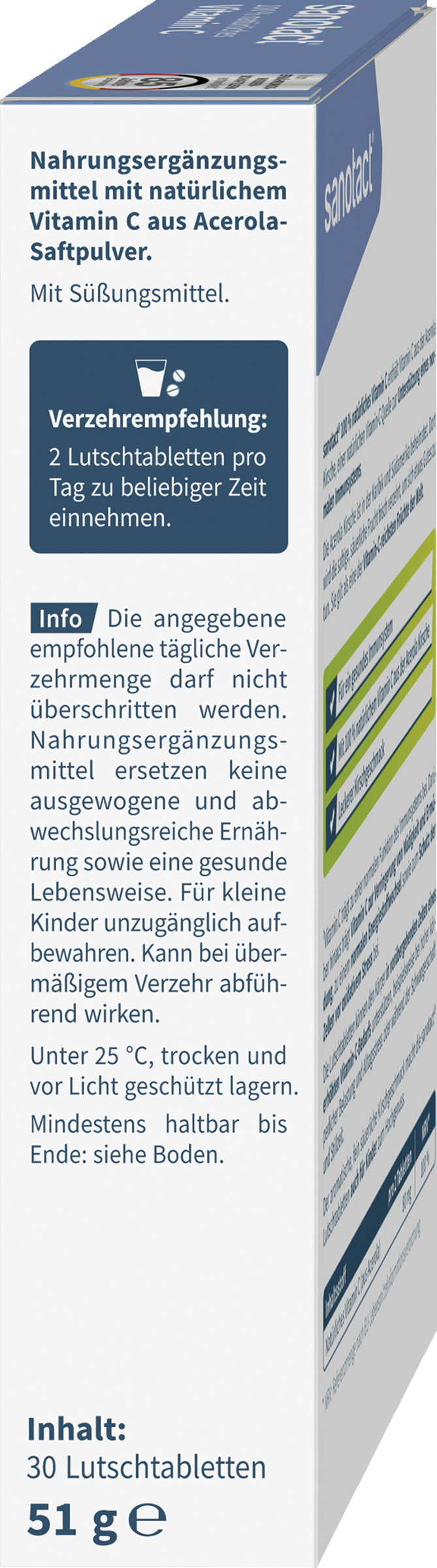 sanotact® 100 % natürliches Vitamin C Lutschtabletten online kaufen ...