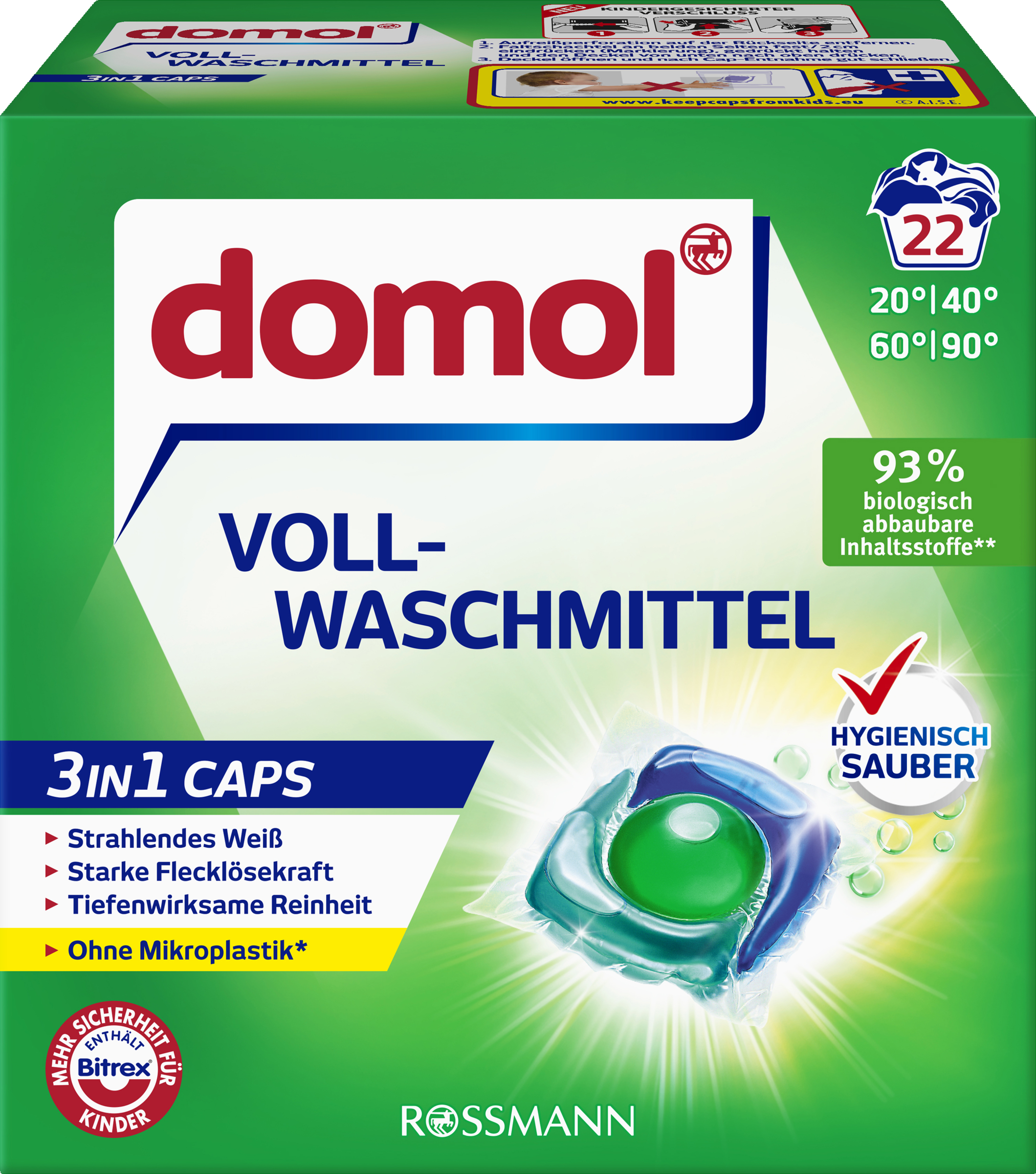 domol 3in1 Caps Vollwaschmittel online kaufen | rossmann.de