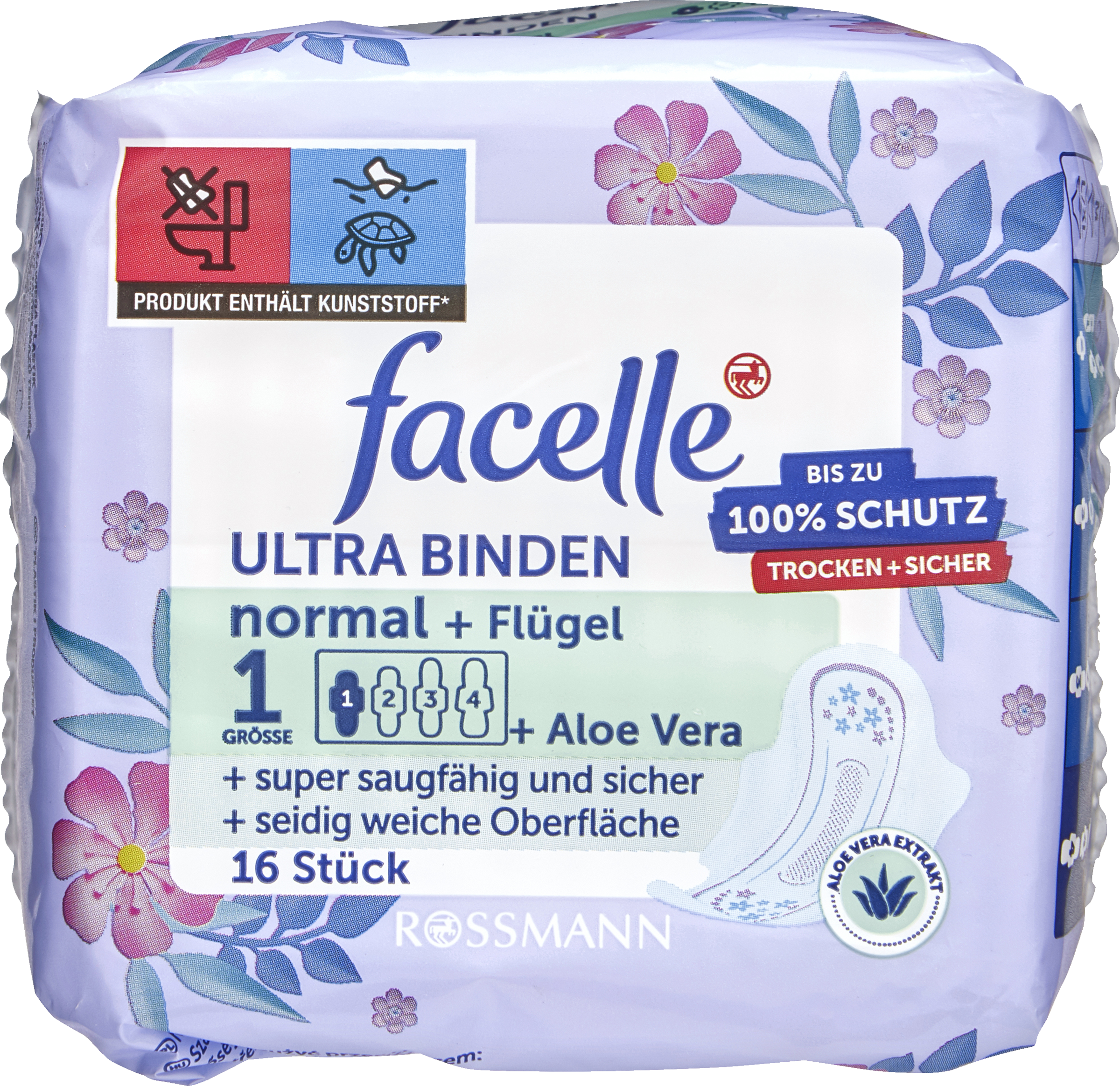 facelle Ultra Binden normal + Flügel + Aloe Vera online kaufen ...