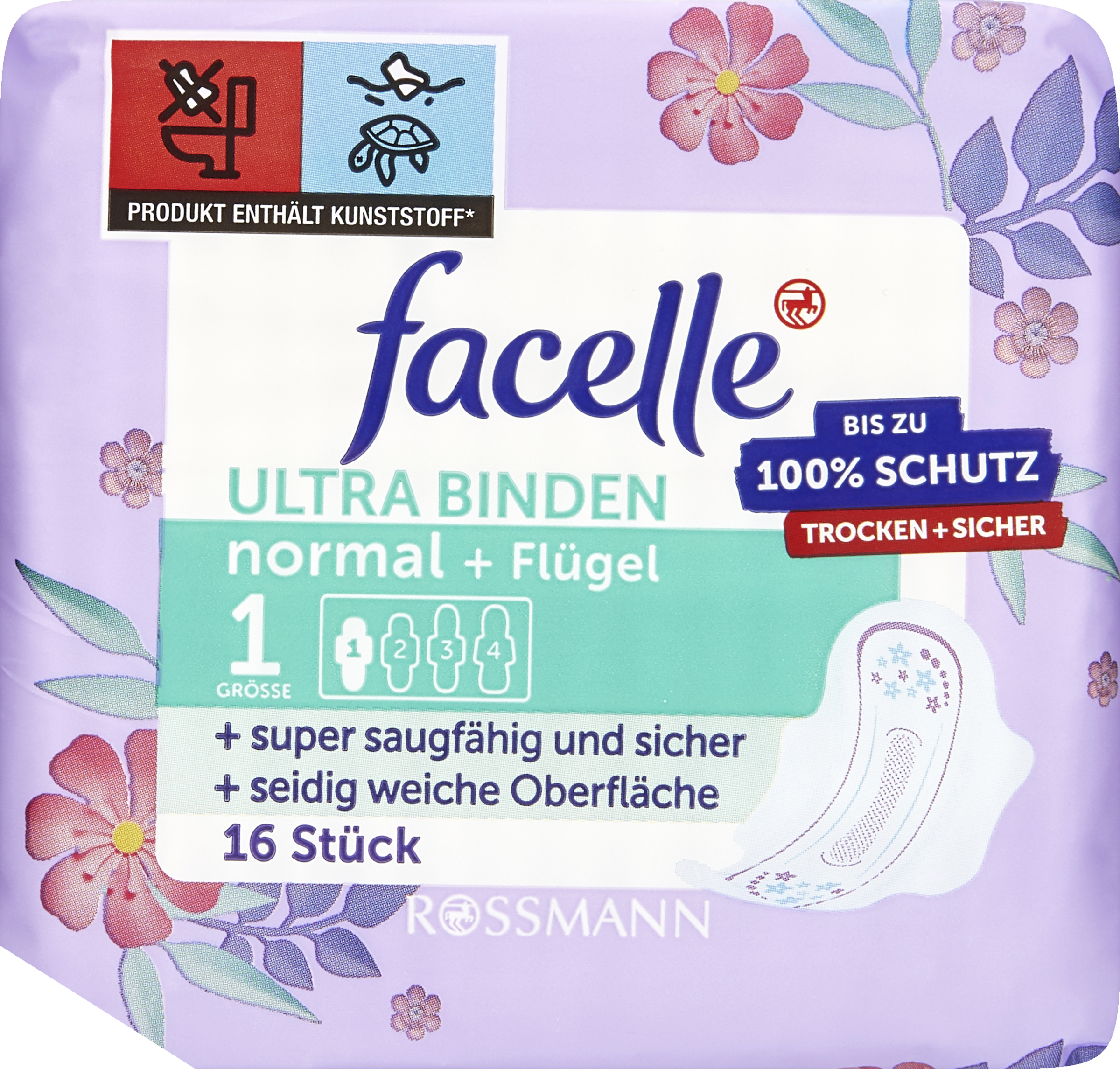 facelle Ultra-Binden normal mit Flügeln online kaufen | rossmann.de