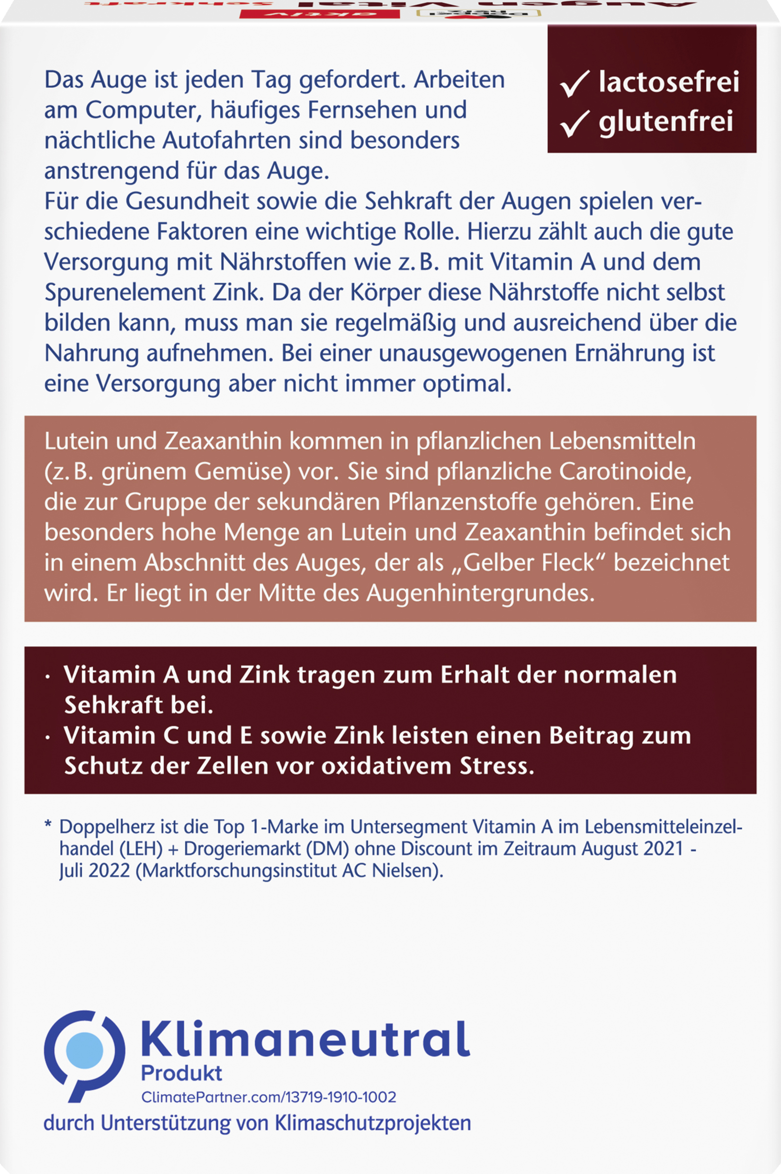 Doppelherz aktiv Augen Vital Sehkraft online kaufen | rossmann.de