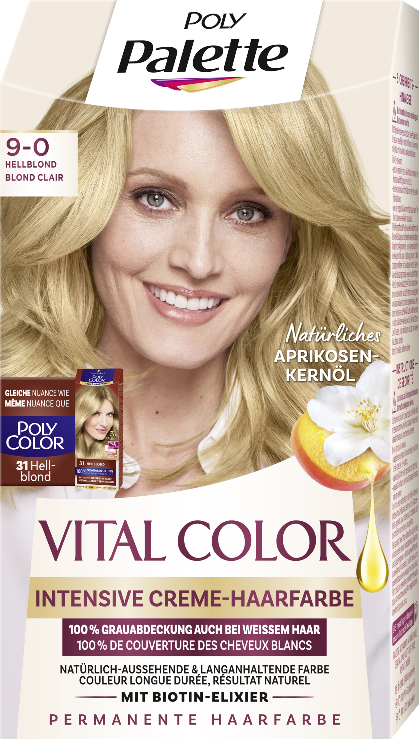Poly Palette Vital Color Intensive Creme-Haarfarbe 9-0 Hellblond ...