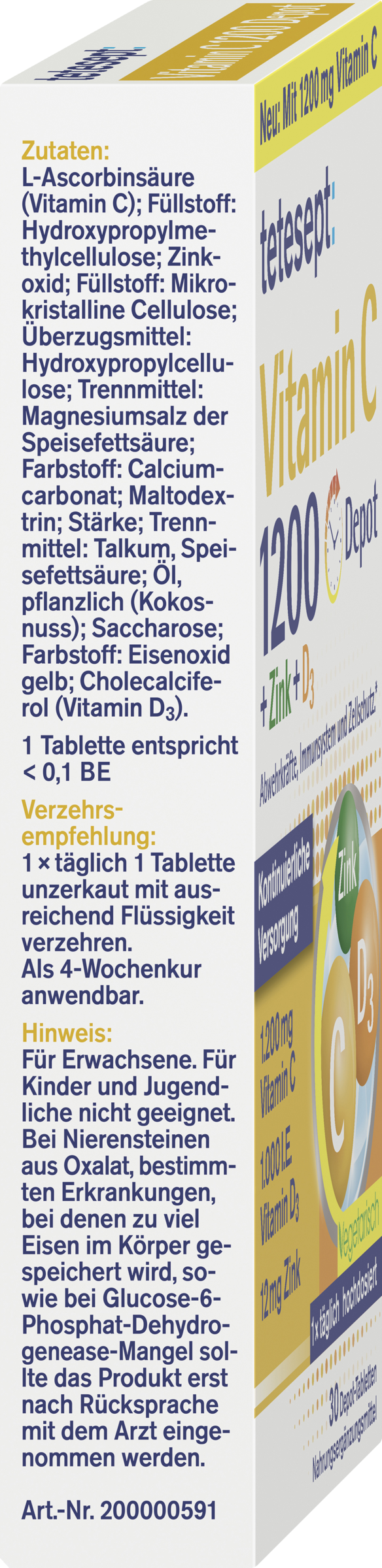 tetesept Vitamin C 1200 Depot Tabletten online kaufen | rossmann.de