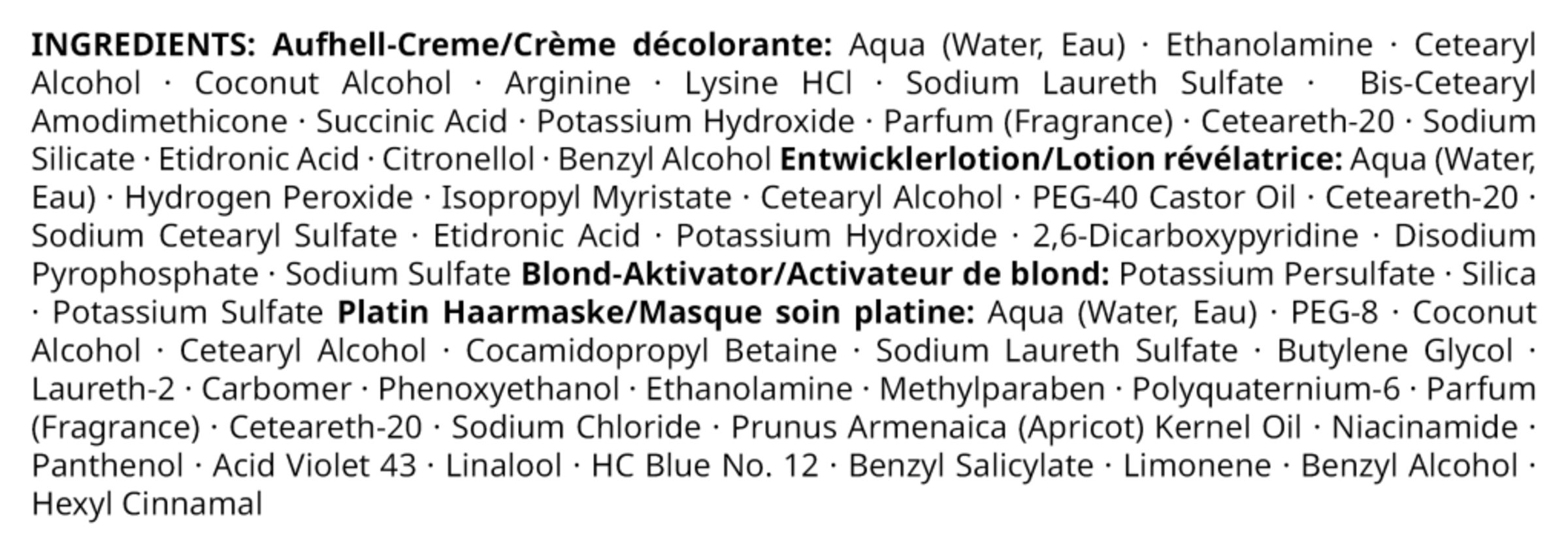 Syoss Professional Performance Oleo Intense Permanenter Öl-Aufheller 12 ...