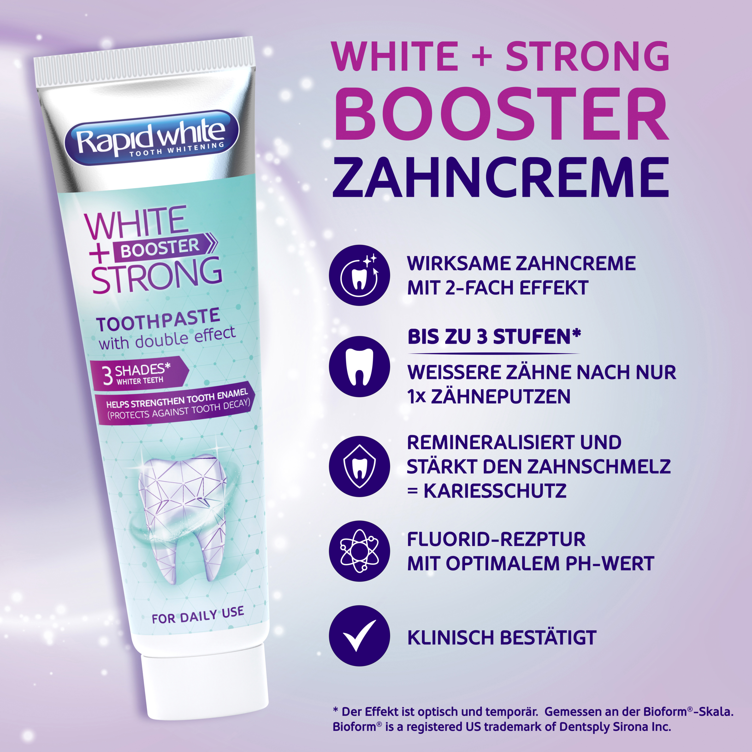 Rapid White White + Strong Booster Zahncreme online kaufen | rossmann.de