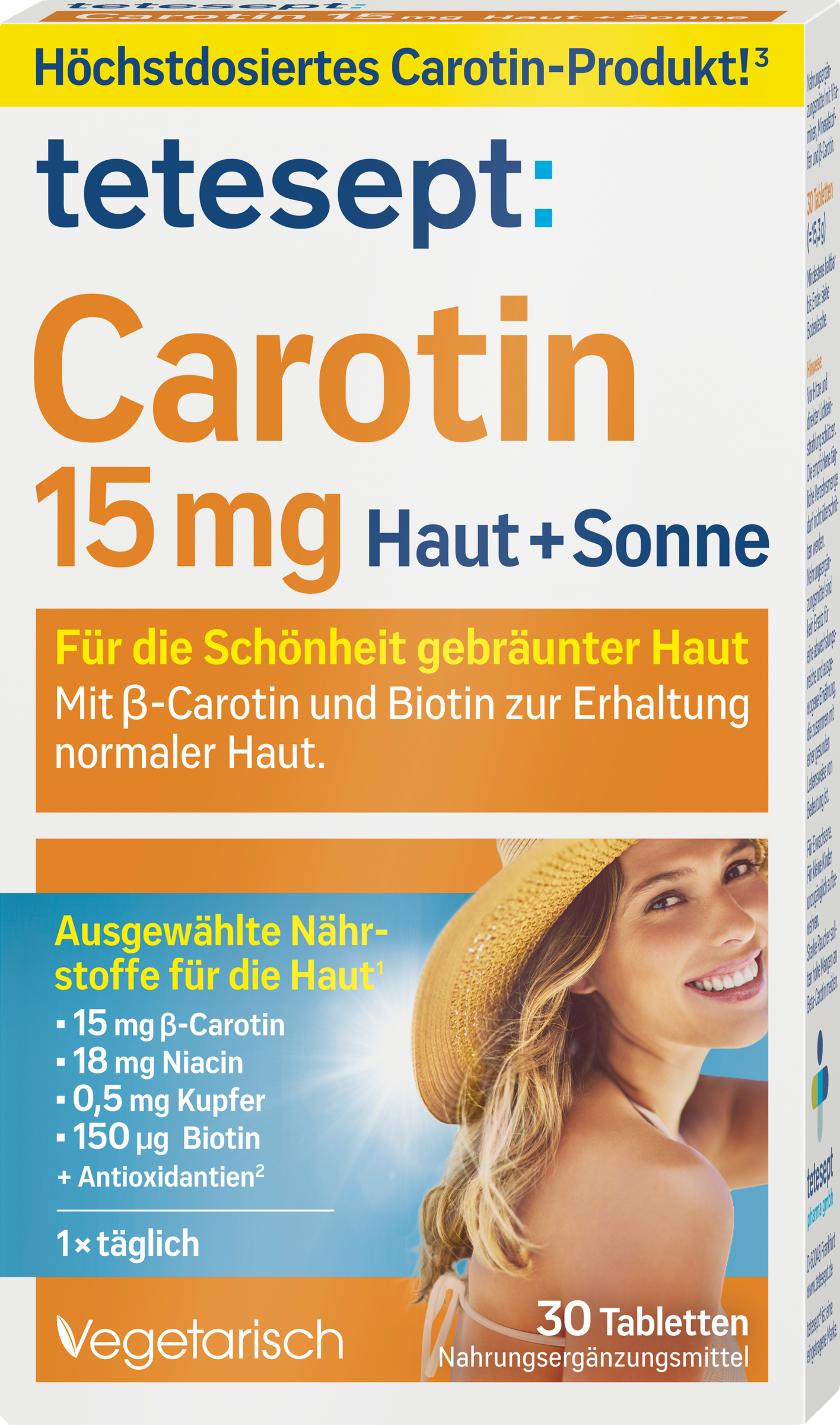 tetesept Carotin 15 mg Haut + Sonne online kaufen | rossmann.de