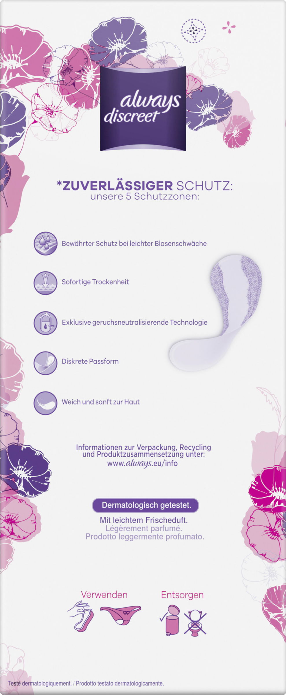 Always Discreet Inkontinenz Slipeinlage Long Plus online kaufen | rossmann.de