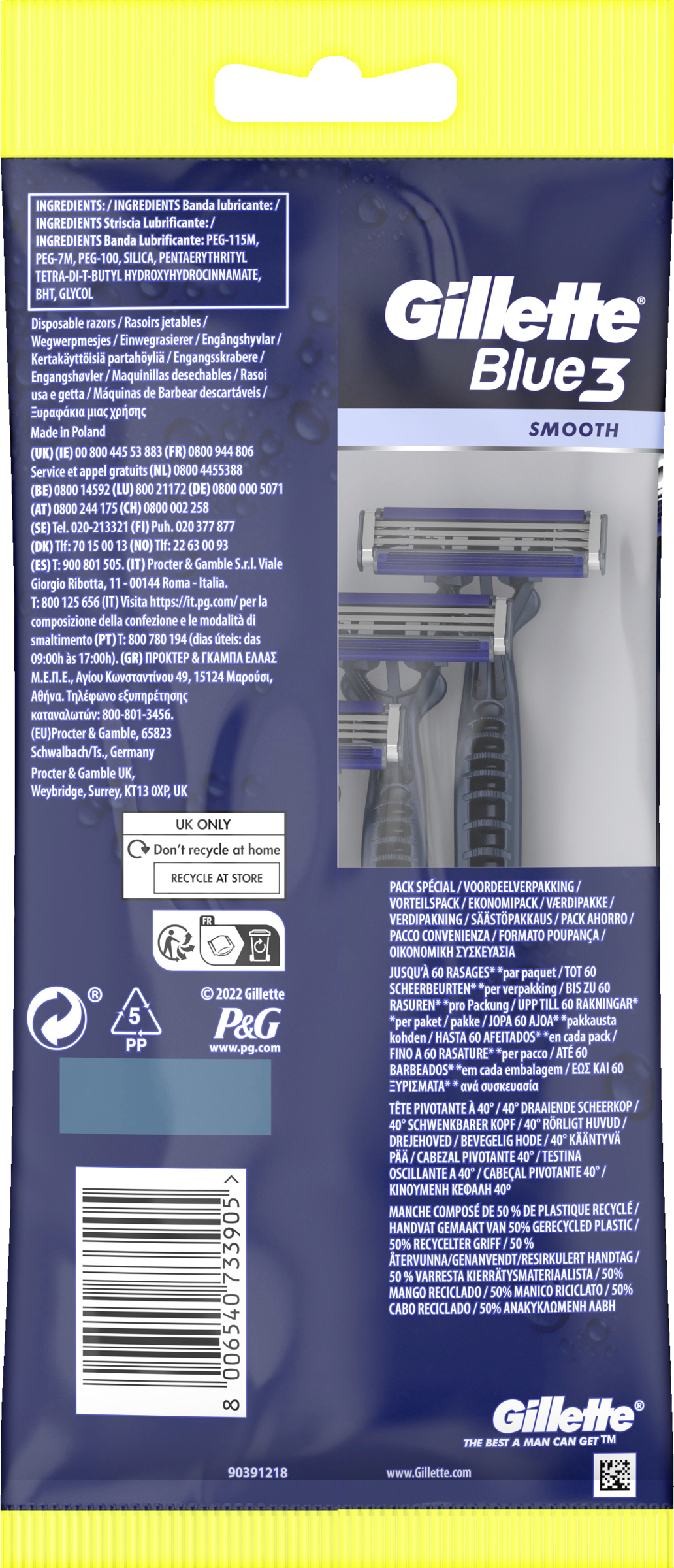 Gillette BLUE 3 Smooth Einwegrasierer online kaufen | rossmann.de