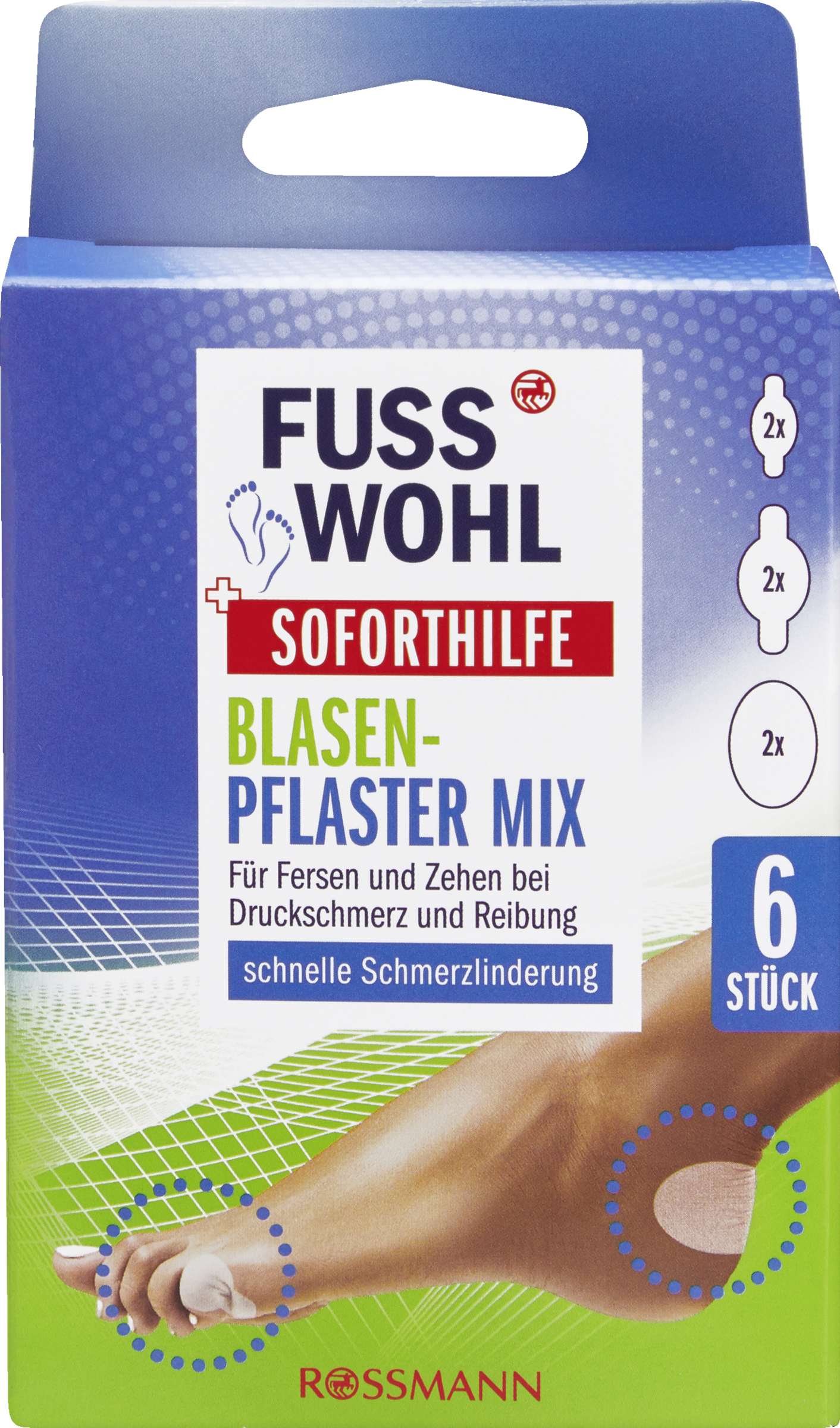 FUSSWOHL Blasenpflaster Mix für Ferse und Zehen online kaufen | rossmann.de
