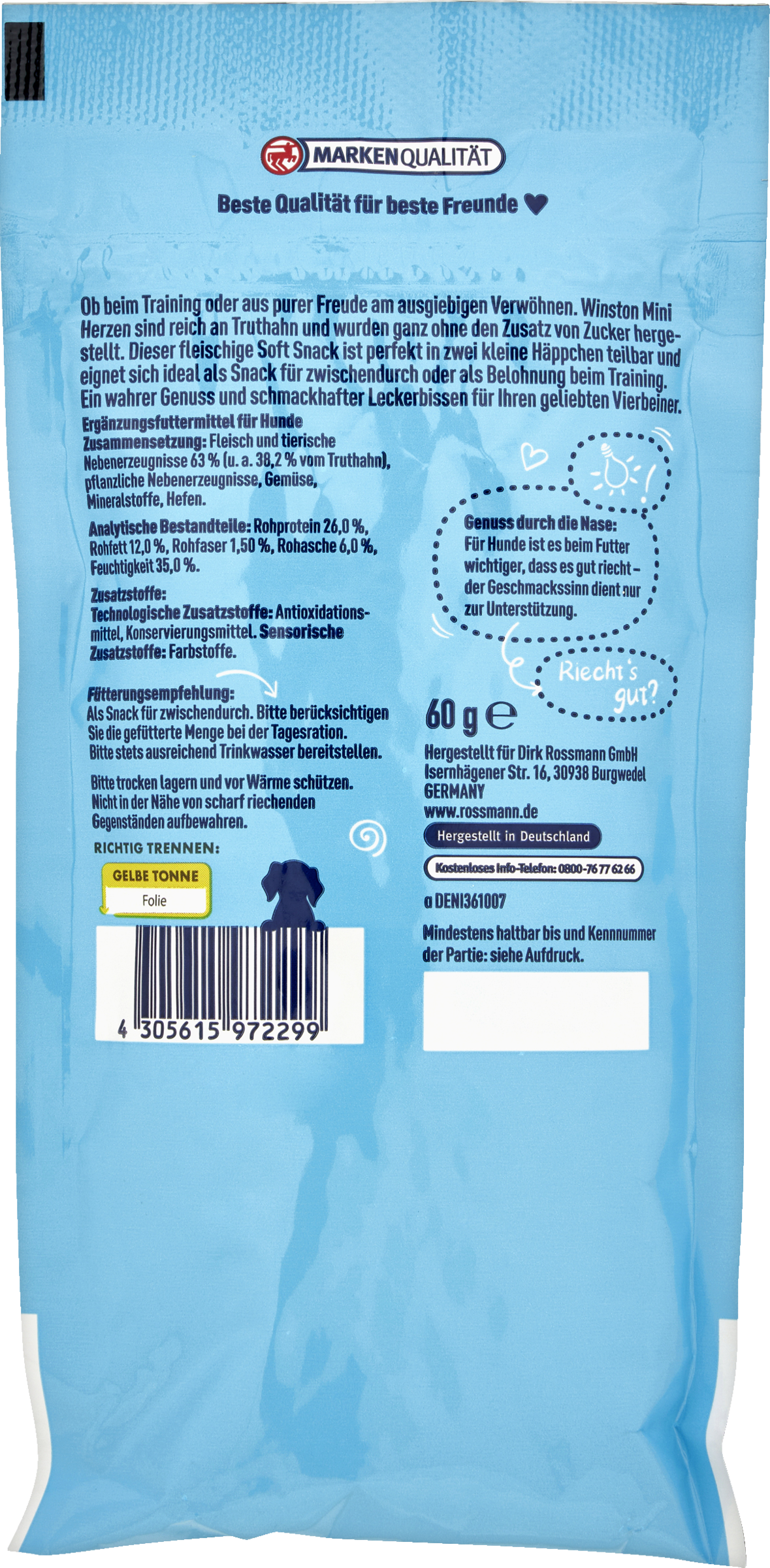 Winston Mini Herzen reich an Truthahn online kaufen | rossmann.de