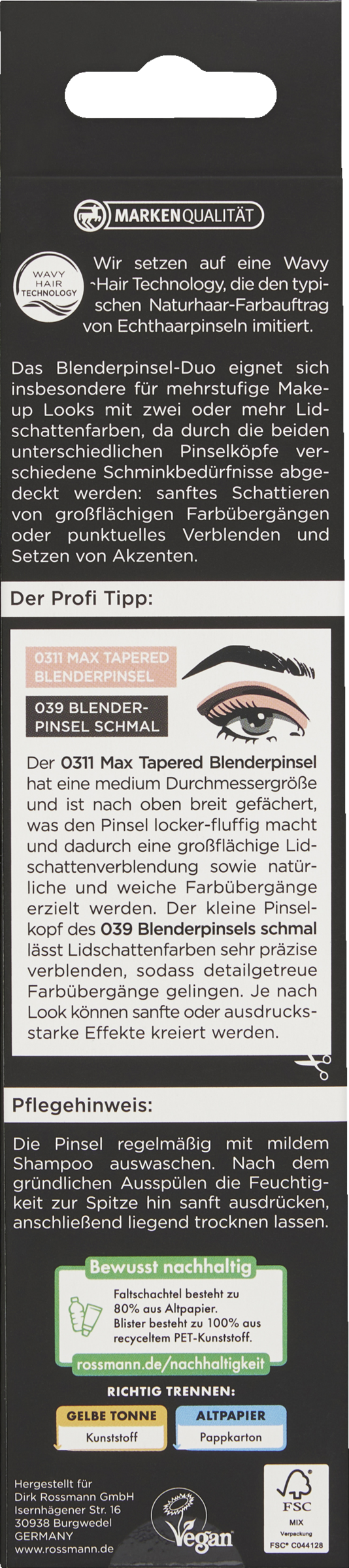 FOR YOUR Beauty Professional Blender Pinsel Duo online kaufen | rossmann.de