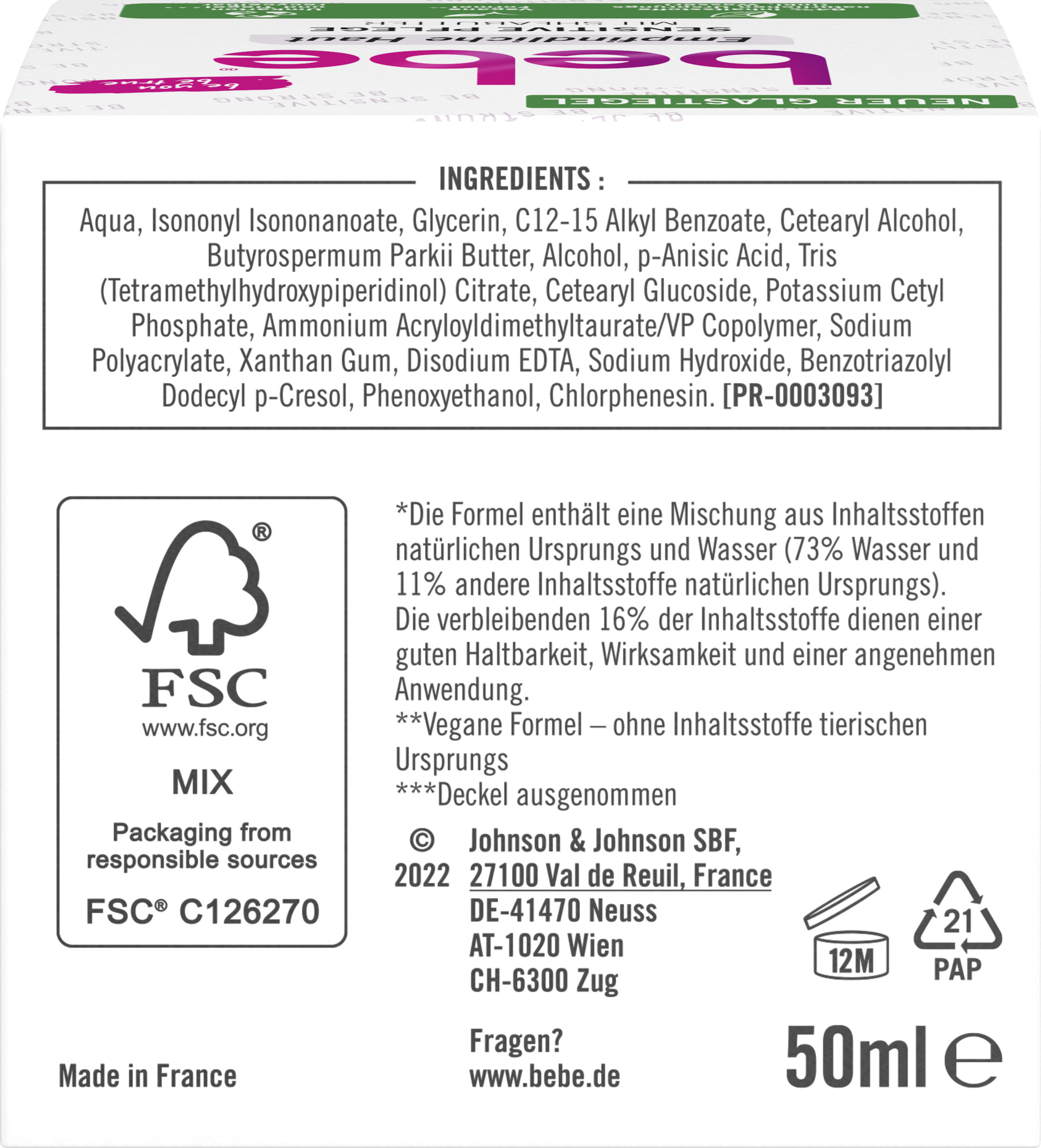 bebe Sensitive Pflege online kaufen | rossmann.de