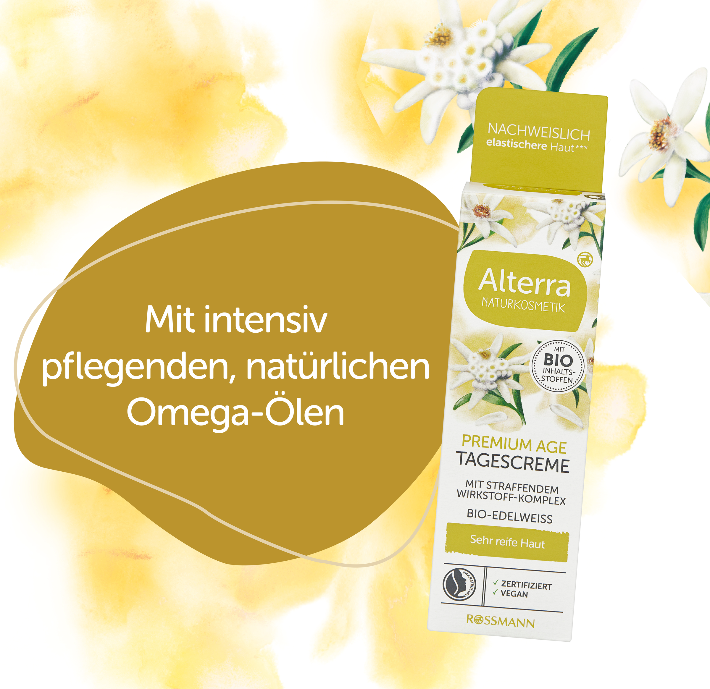 Alterra NATURKOSMETIK Premium Age Tagescreme Bio-Edelweiss | rossmann.de