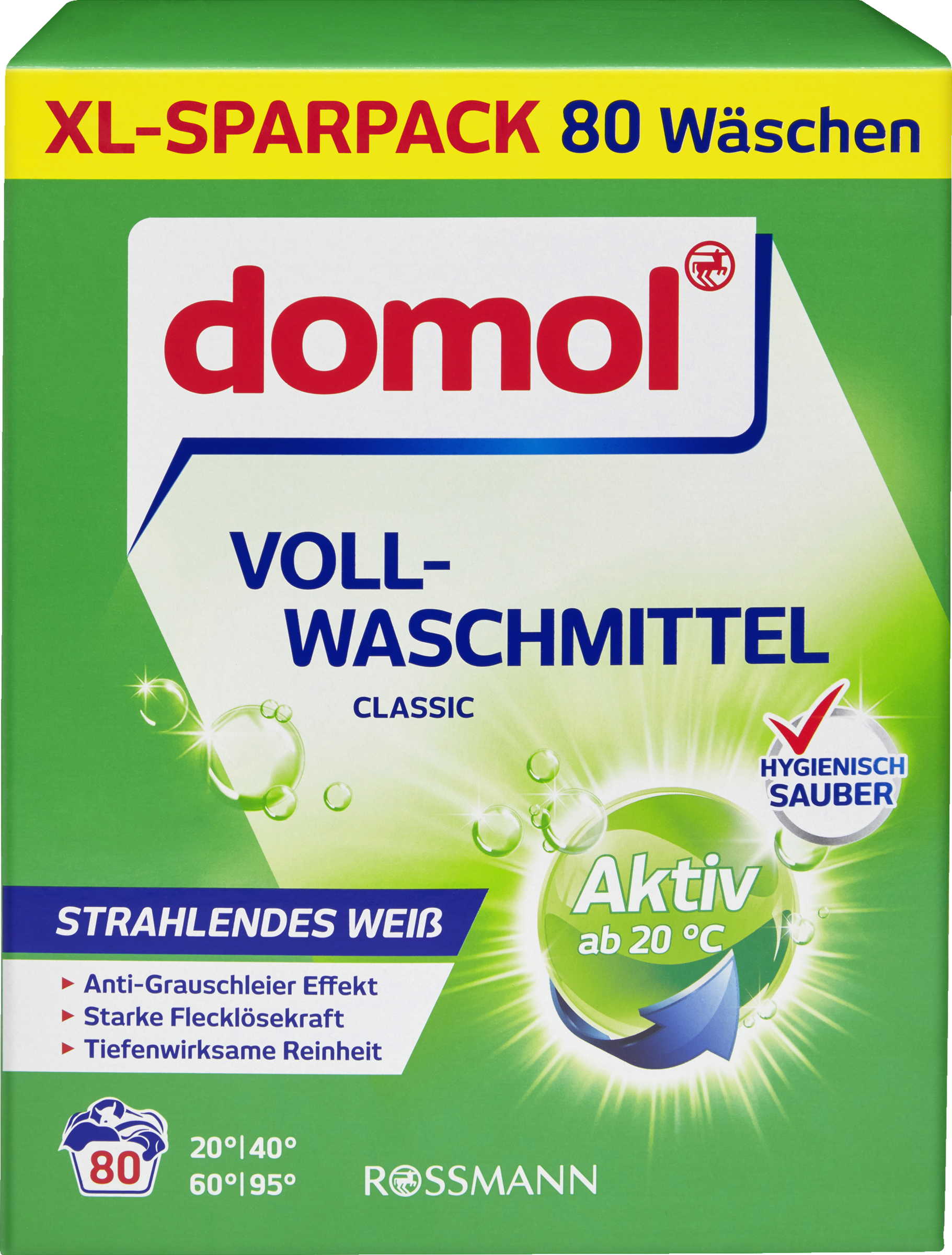 domol Vollwaschmittel Pulver XL Sparpack 80 WL online kaufen | rossmann.de