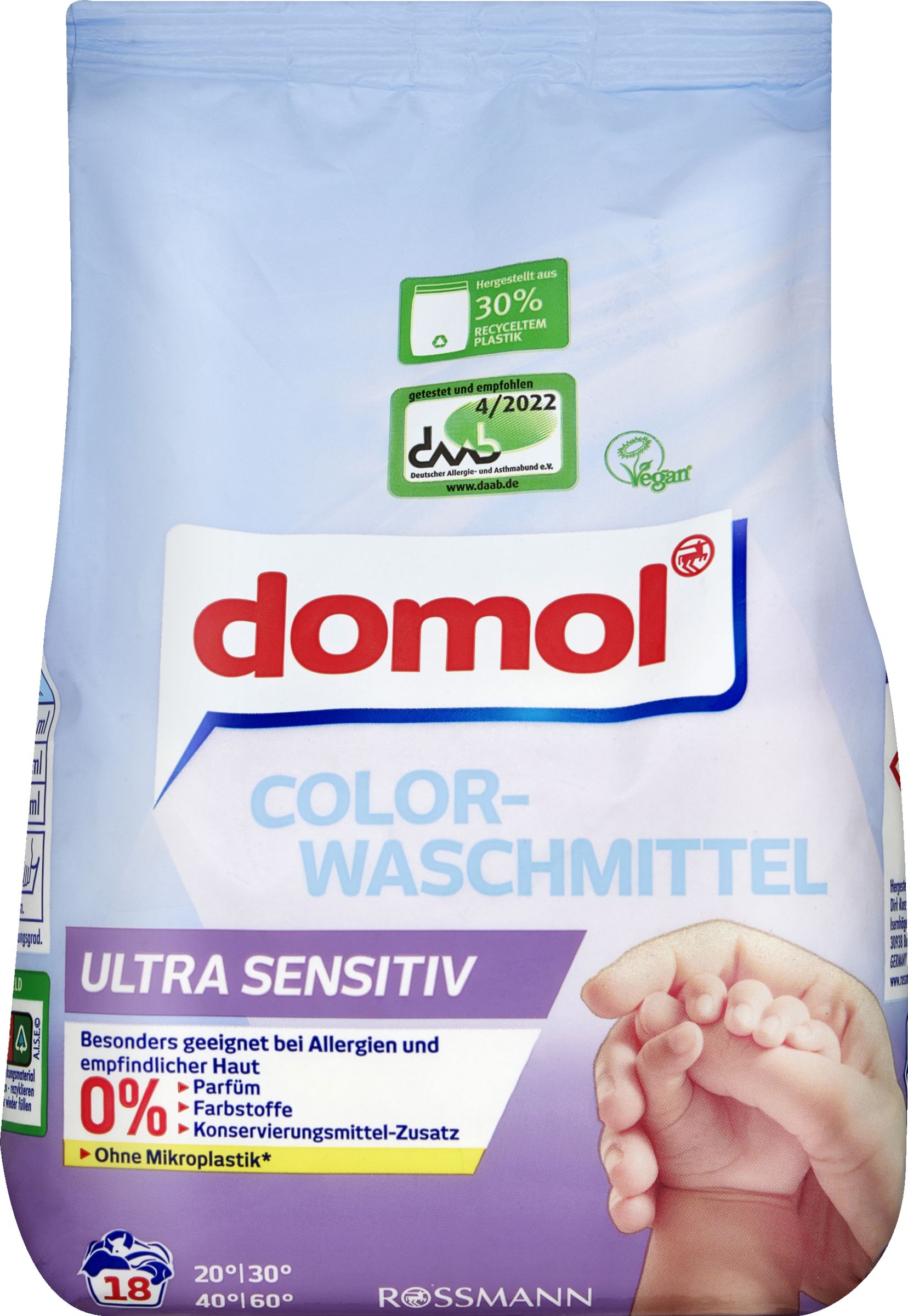domol sensitiv Colorwaschmittel Pulver Ultra Sensitiv 18 WL online ...