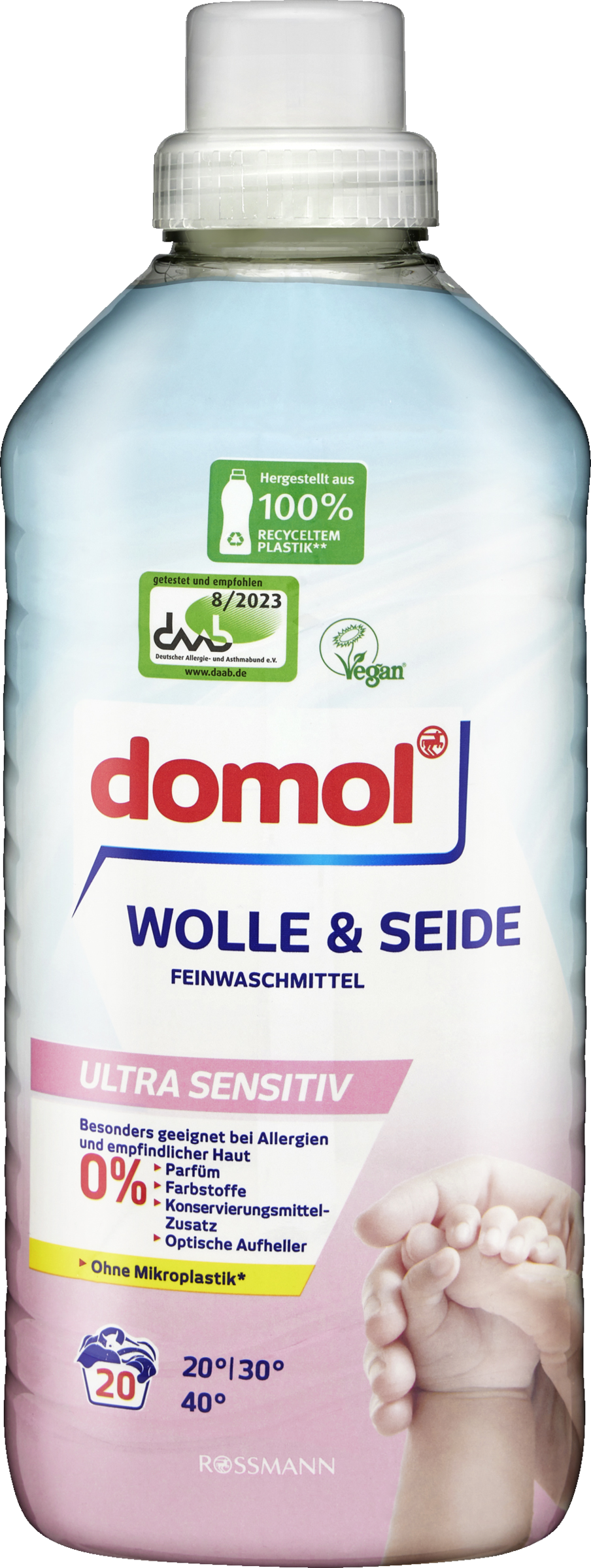 domol sensitiv Ultra Sensitive-Feinwaschmittel Wolle & Seide 20 WL ...