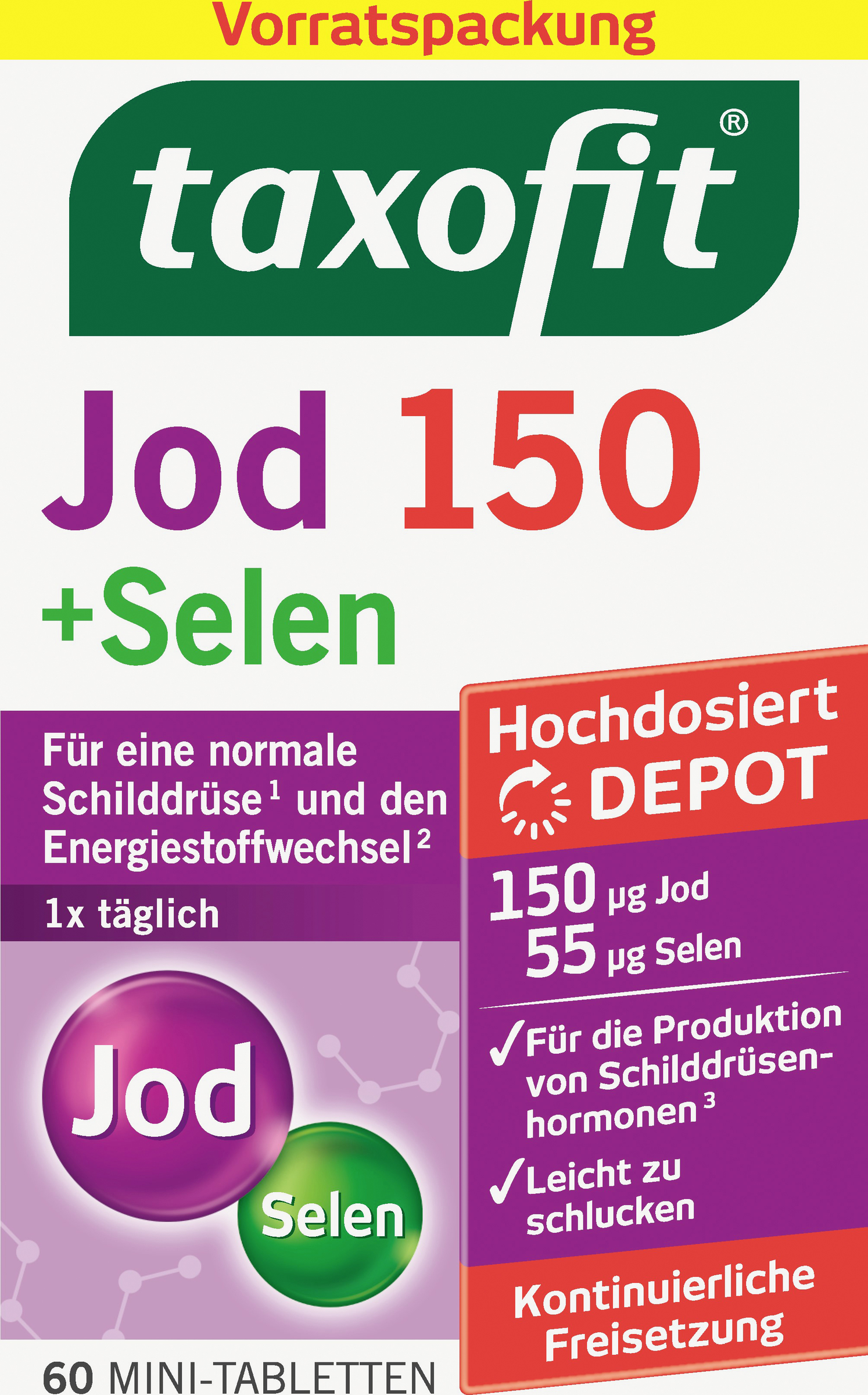 taxofit Jod + Selen Depot Tabletten online kaufen | rossmann.de