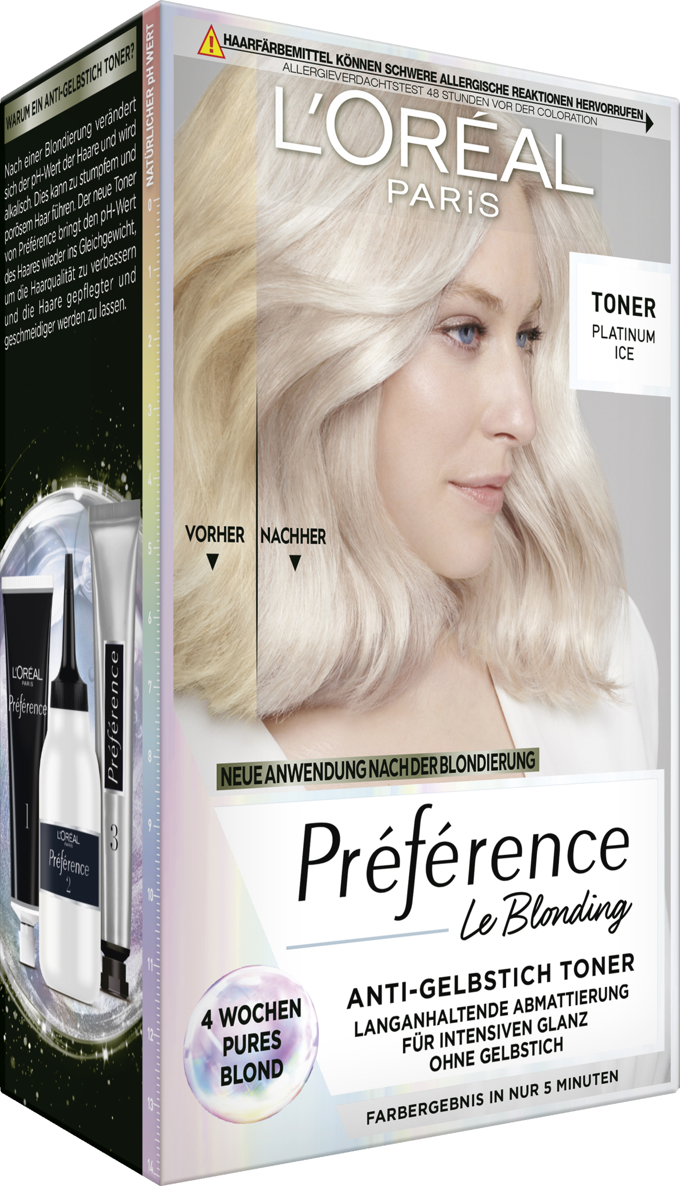 L’Oréal Paris Préférence Le Blonding Toner 01 Platinum Ice online ...