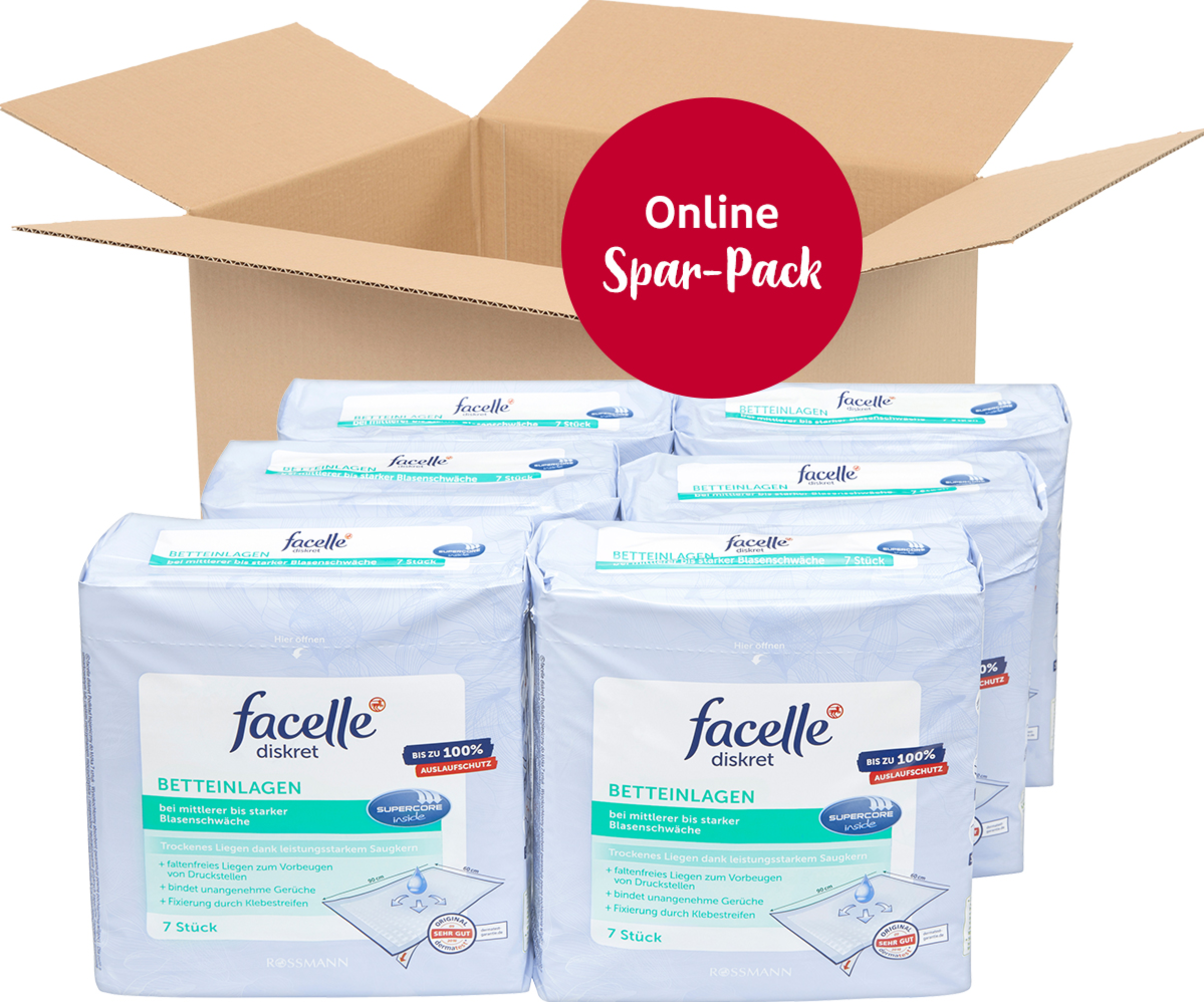 facelle diskret Vorteilspack Betteinlagen online kaufen | rossmann.de