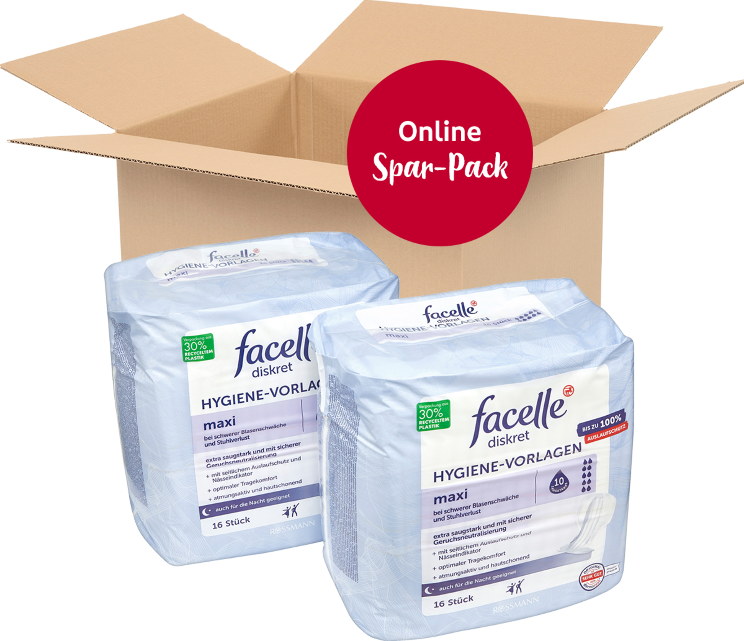 facelle diskret Vorteilspack Hygiene-Vorlagen Maxi online kaufen ...
