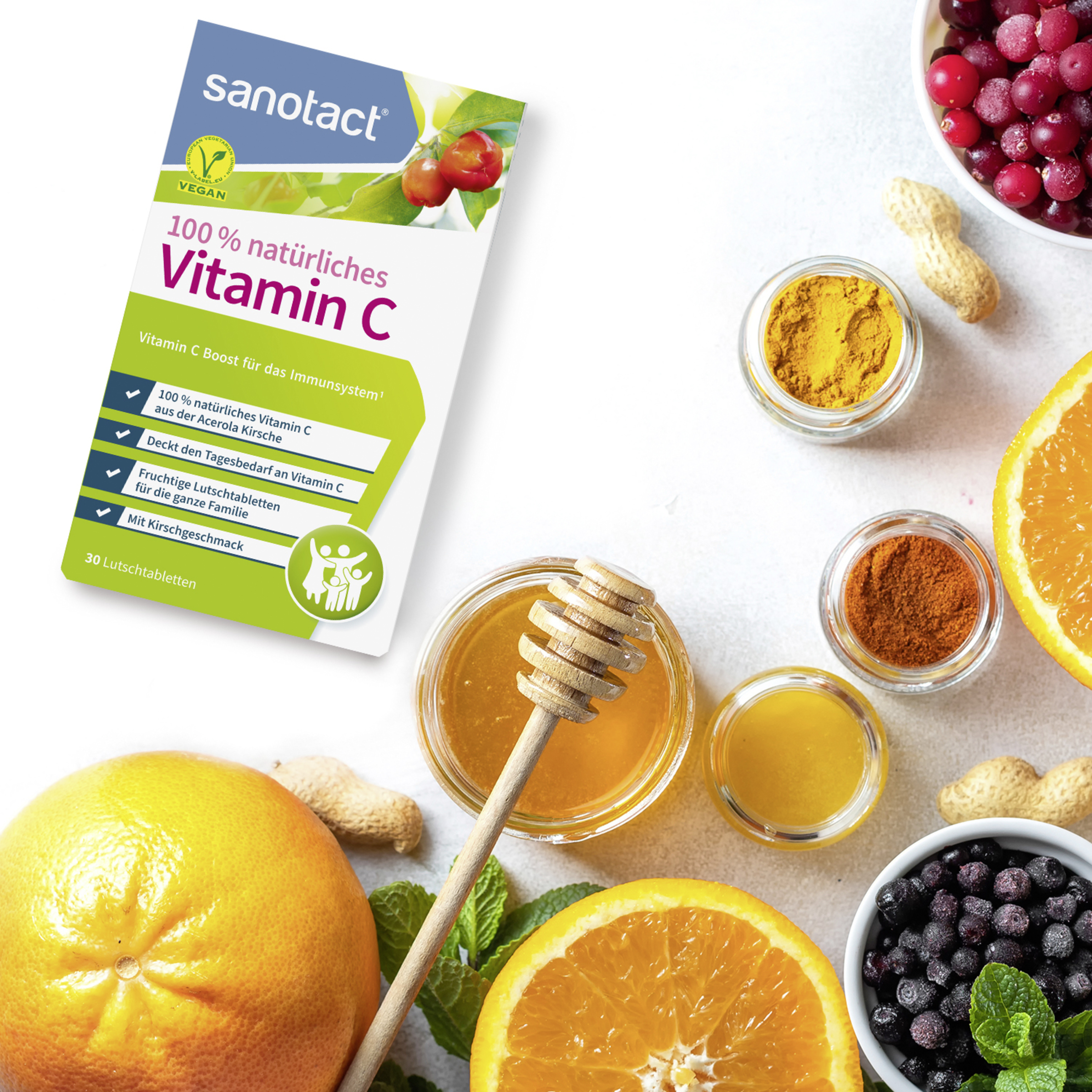 sanotact® 100 % natürliches Vitamin C Lutschtabletten online kaufen ...
