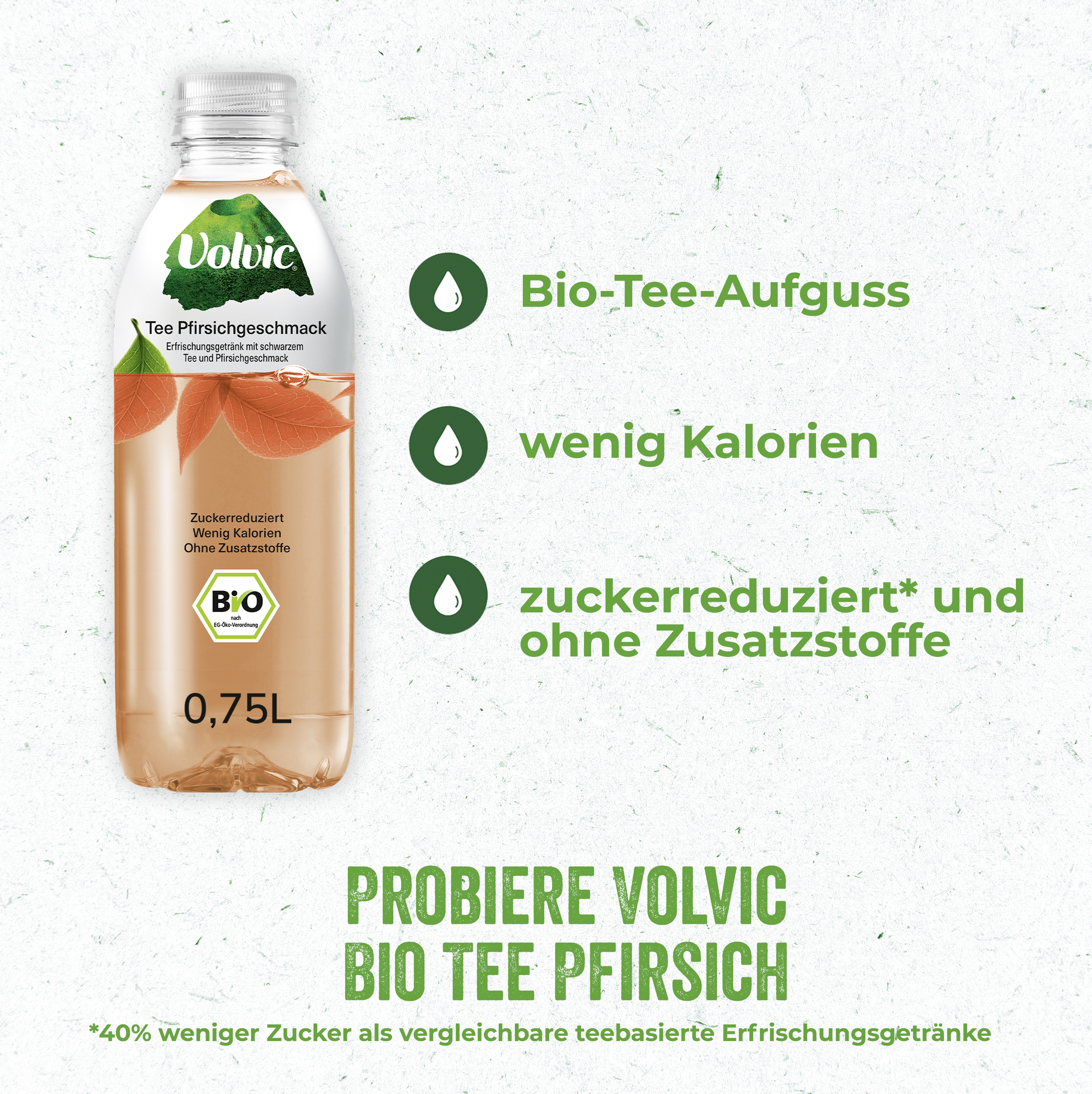 Volvic Bio Tee Pfirsichgeschmack | rossmann.de