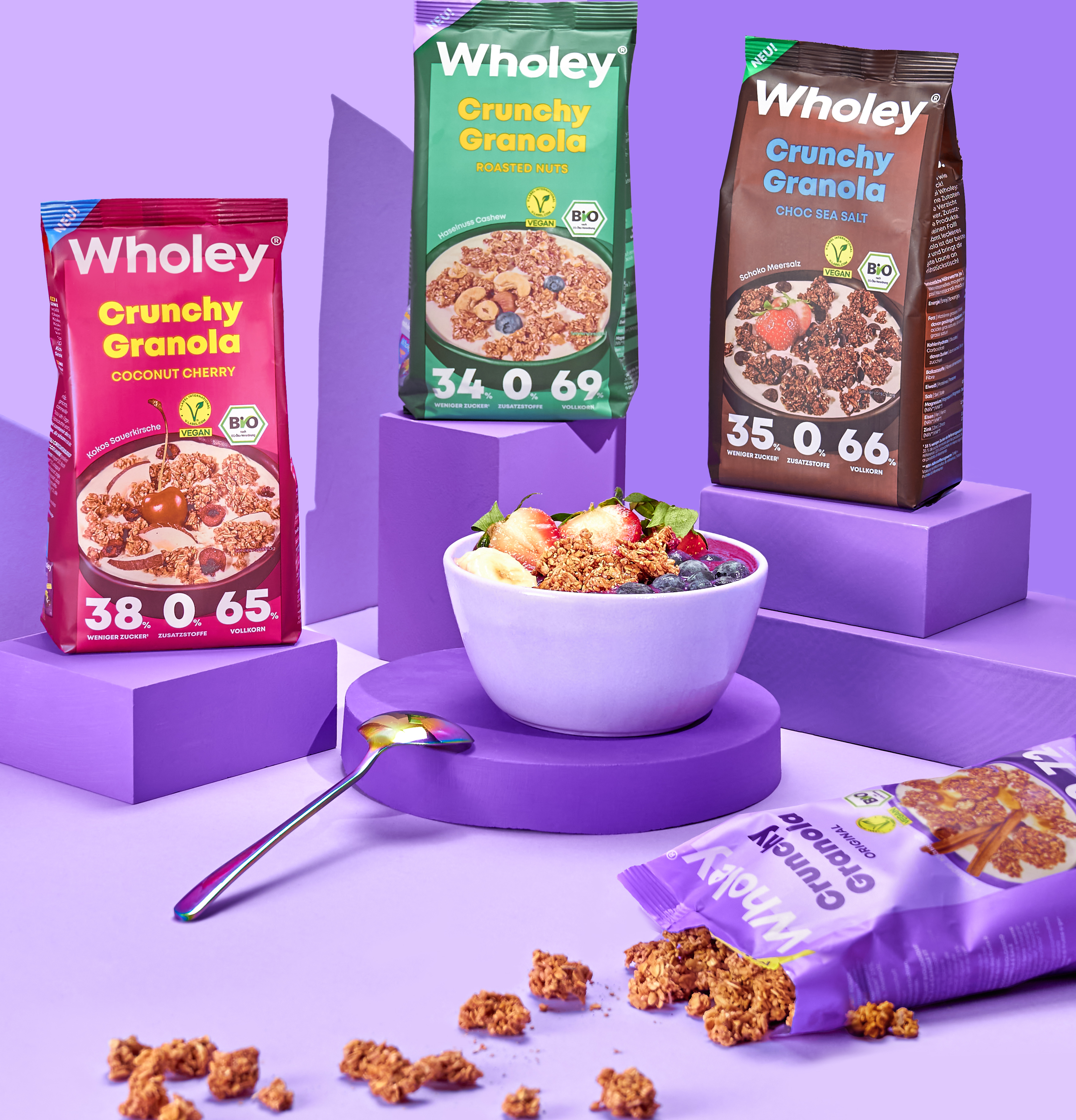 Wholey Bio Crunchy Coconut Cherry Granola online kaufen | rossmann.de