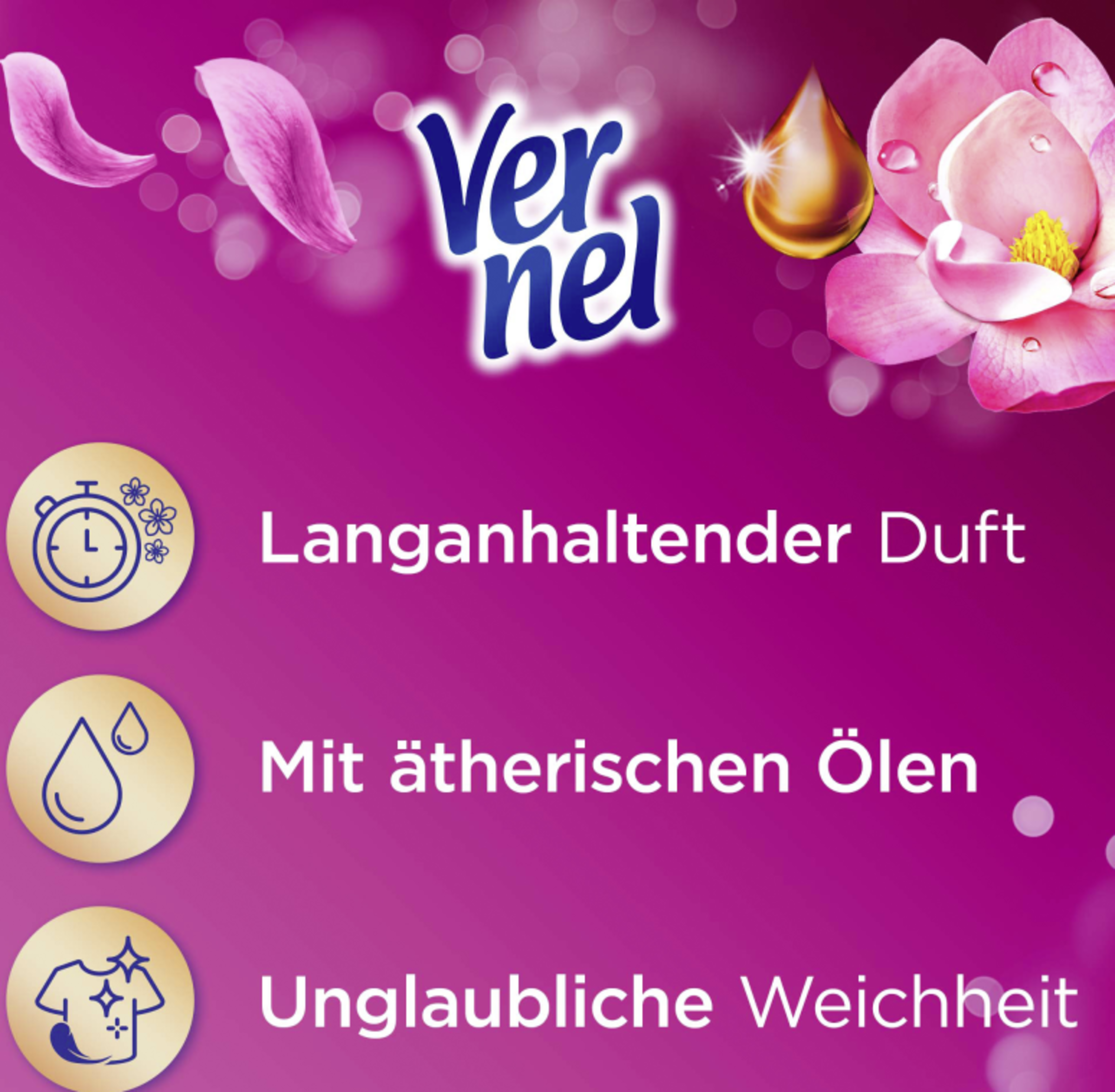 Vernel Weichspüler Aromatherapie Bezaubernde Magnolie 37 WL online ...