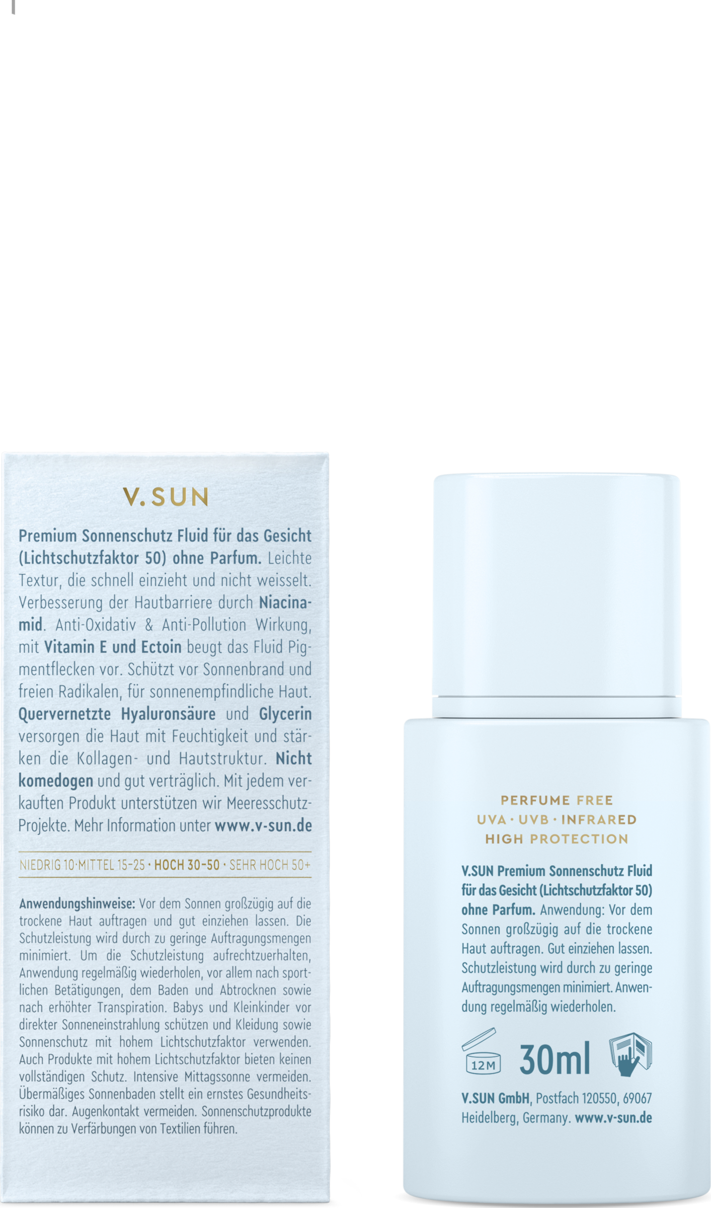V.SUN Sun Fluid Face sensitive LSF 50 online kaufen | rossmann.de