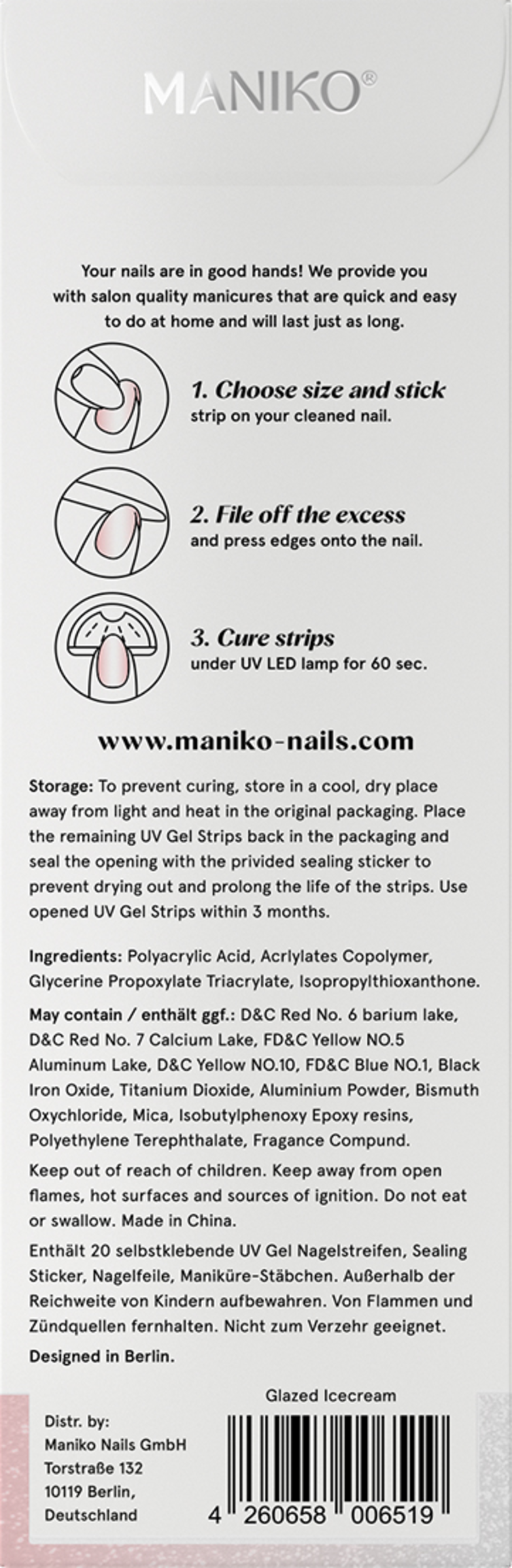 MANIKO UV Gel Strip Glazed Icecream online kaufen | rossmann.de