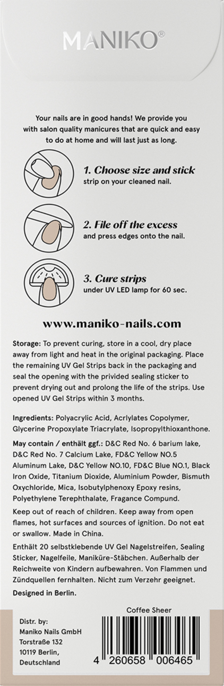 MANIKO UV Gel Strip Coffee Sheer online kaufen | rossmann.de