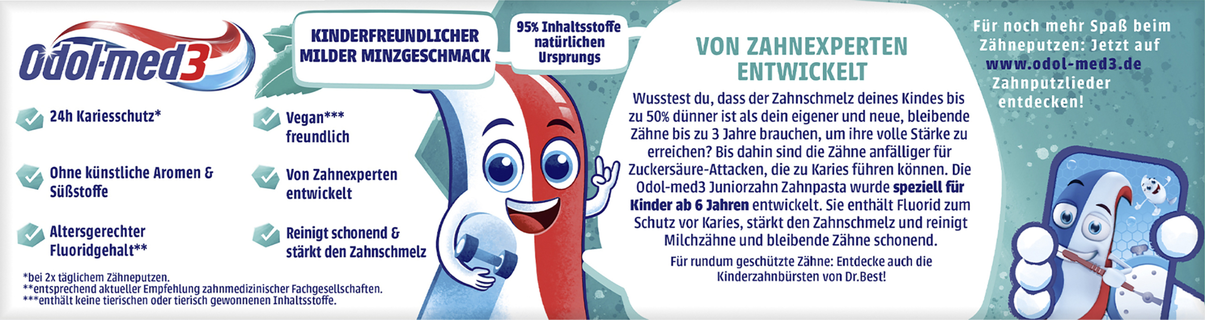 Odol med3 Juniorzahn Zahnpasta online kaufen | rossmann.de