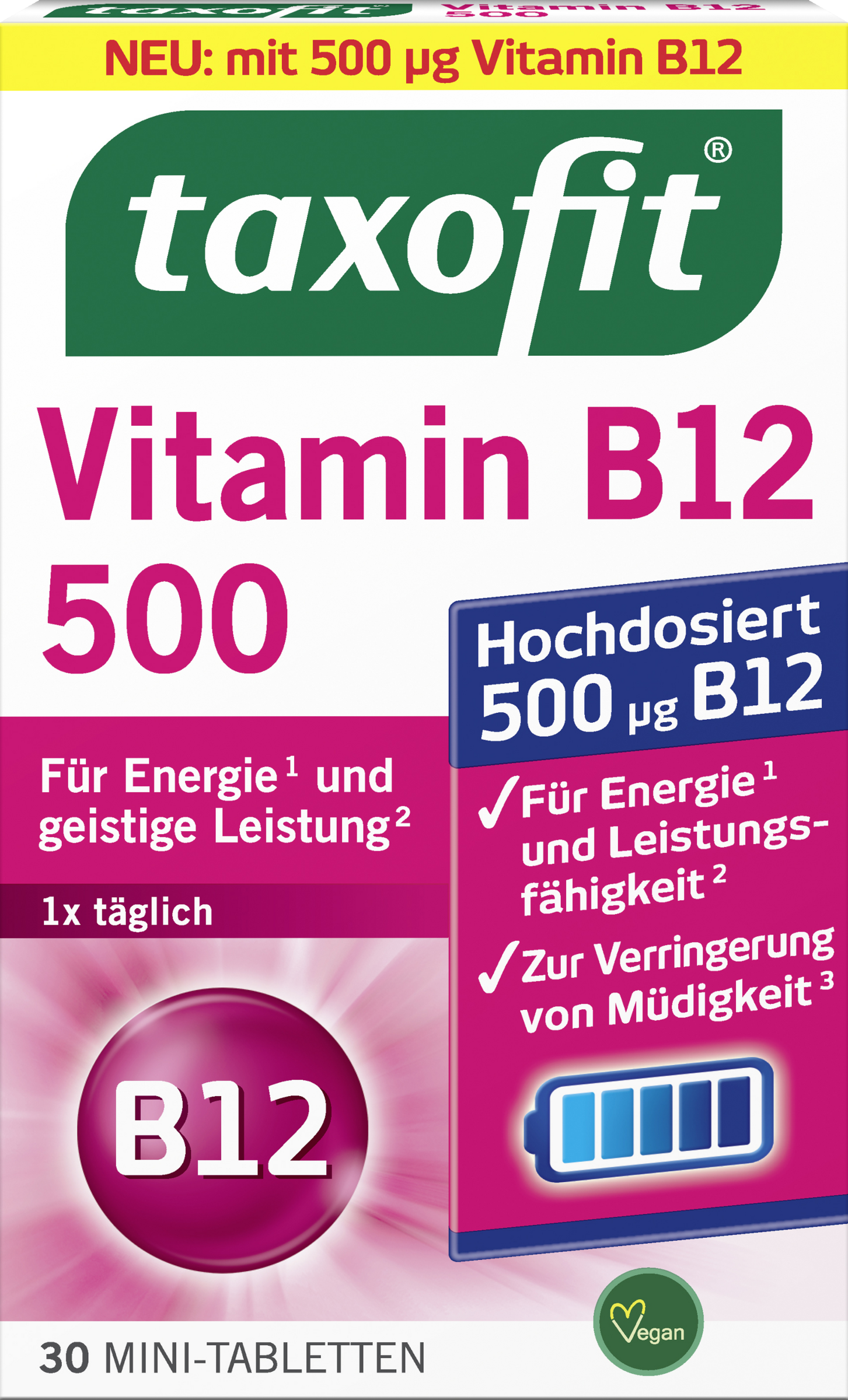 taxofit Vitamin B12 500 Mini-Tabletten online kaufen | rossmann.de