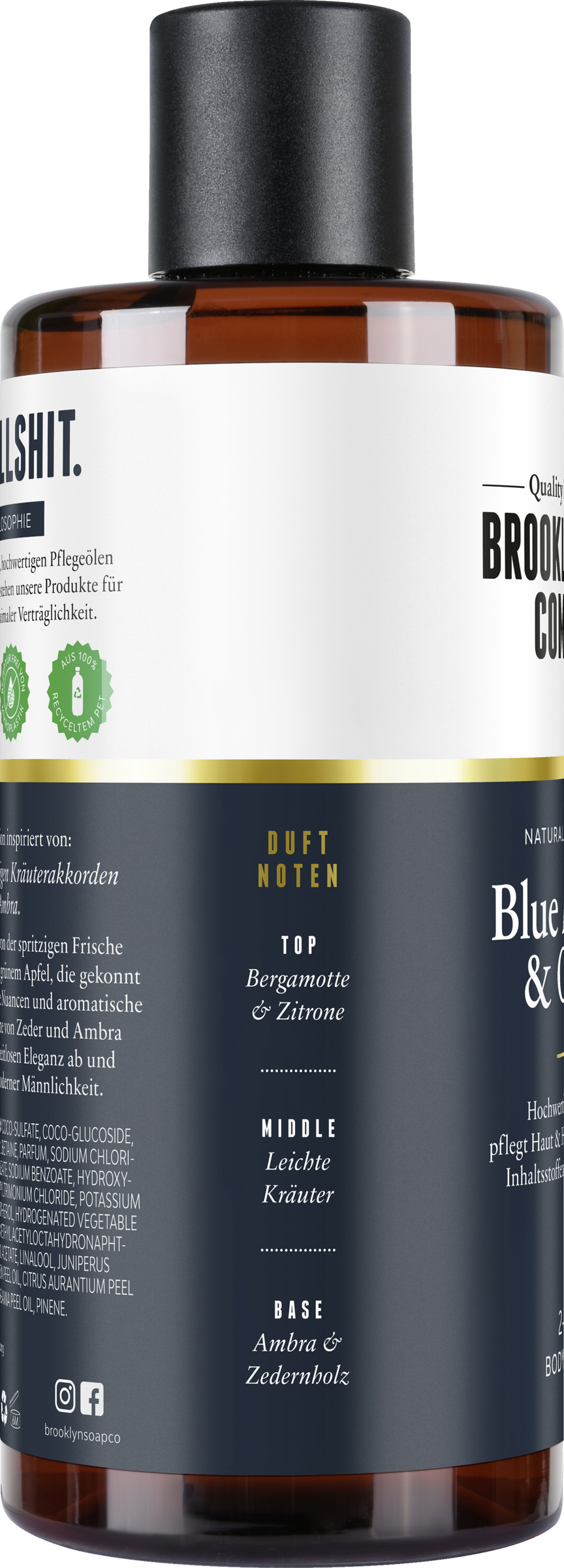 Brooklyn Soap Company Body Wash Blue Amber & Cedar online kaufen ...