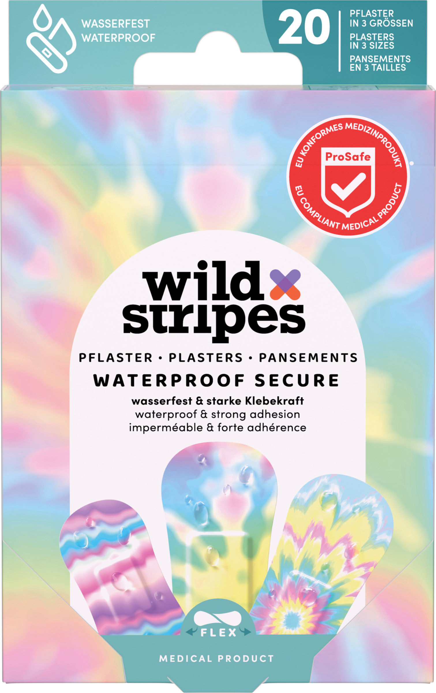 Wild Stripes Pflaster Waterproof Secure Rainbow online kaufen | rossmann.de