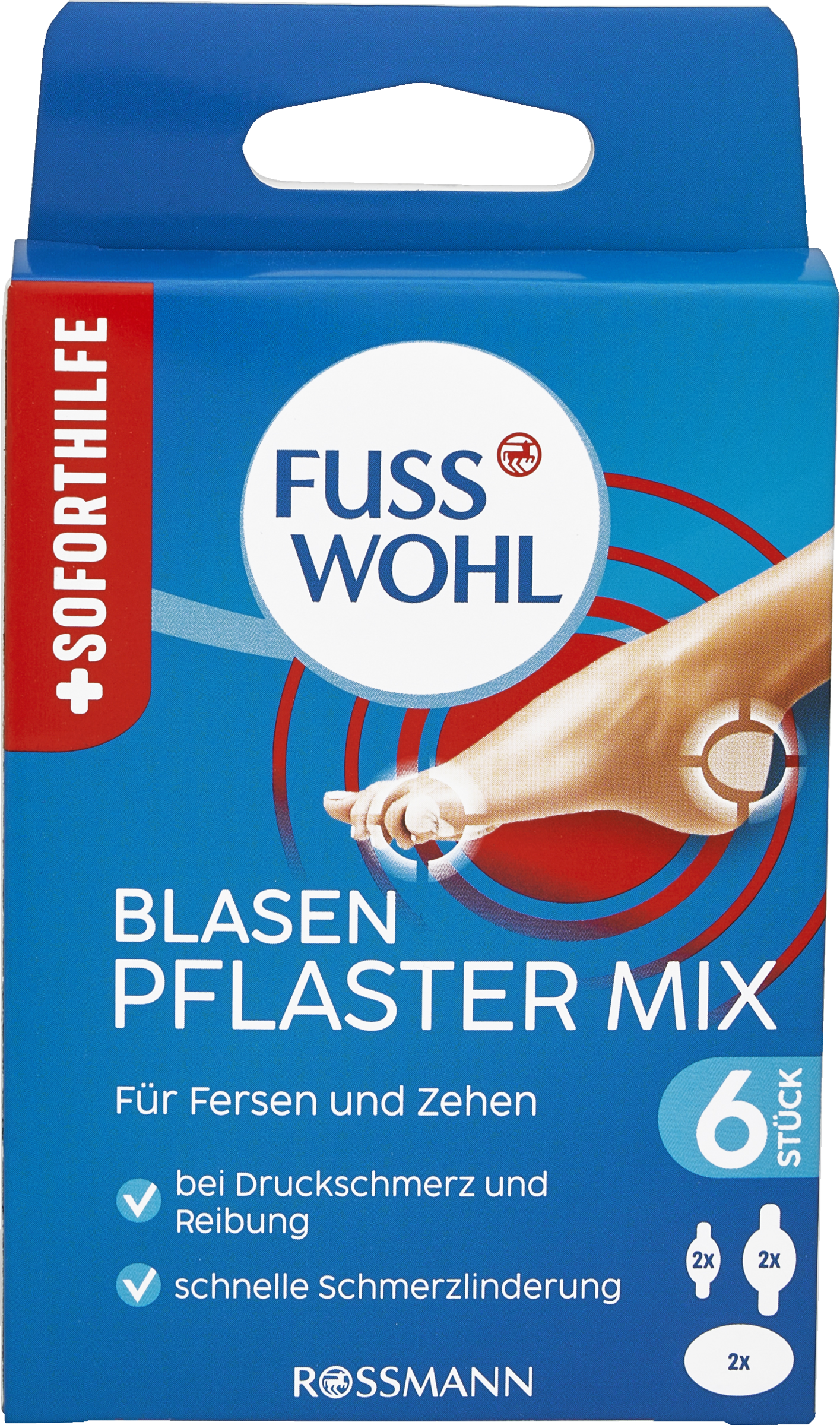 FUSSWOHL Blasenpflaster Mix für Ferse und Zehen online kaufen | rossmann.de
