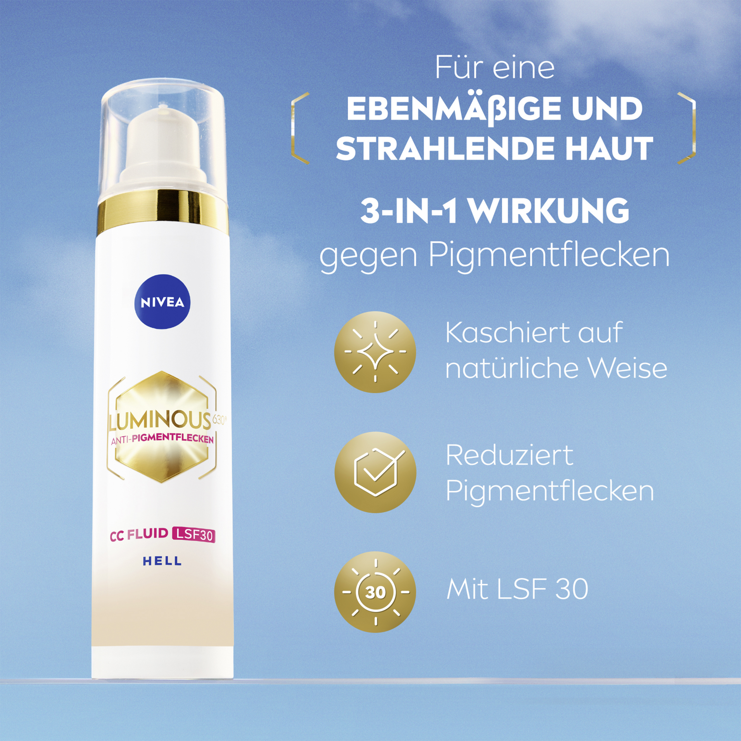 NIVEA CC Fluid Luminous630° Anti-Pigmentflecken LSF 30 mittel online kaufen | rossmann.de