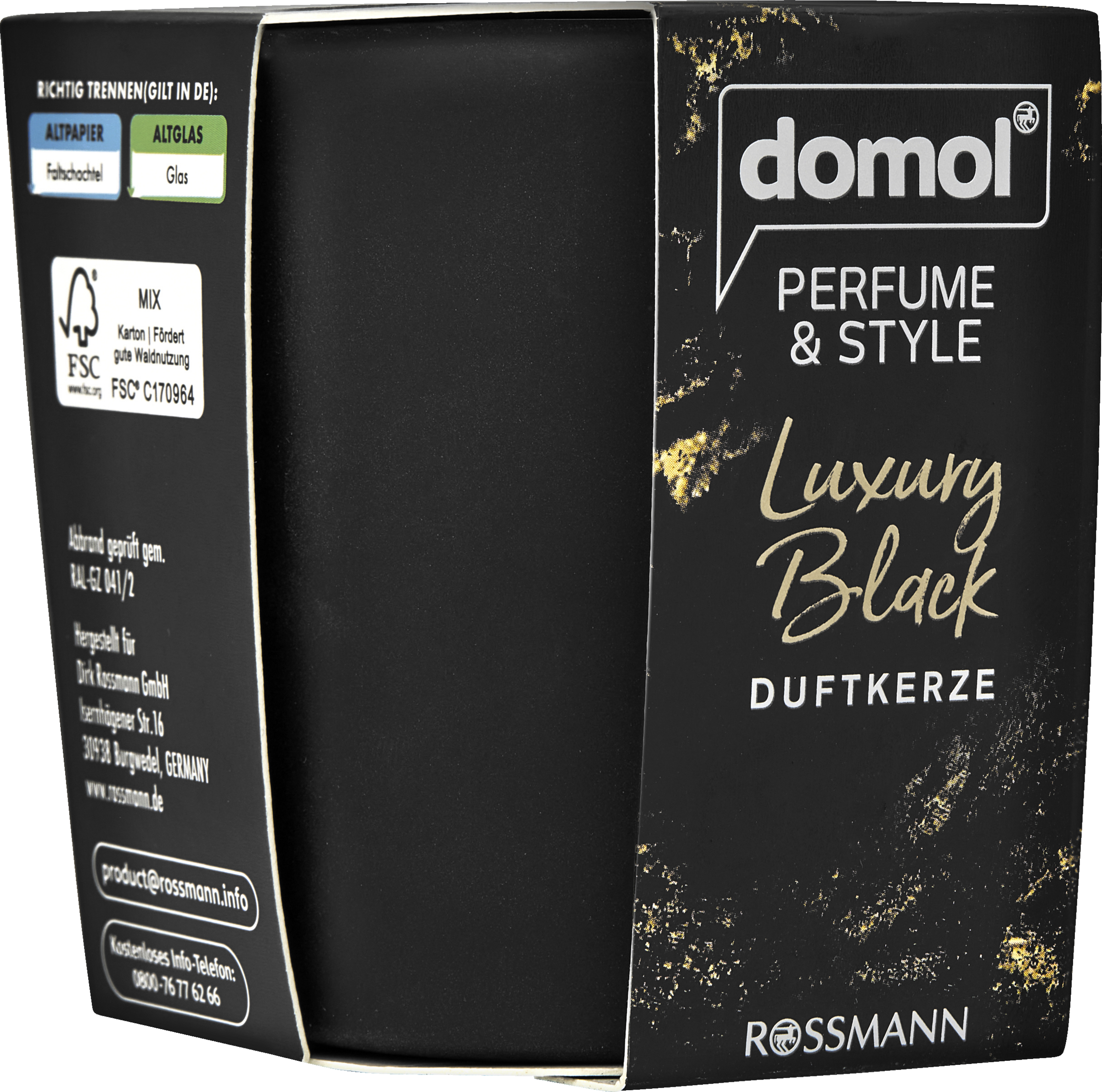 domol Perfume & Style Duftkerze Luxury Black online kaufen | rossmann.de