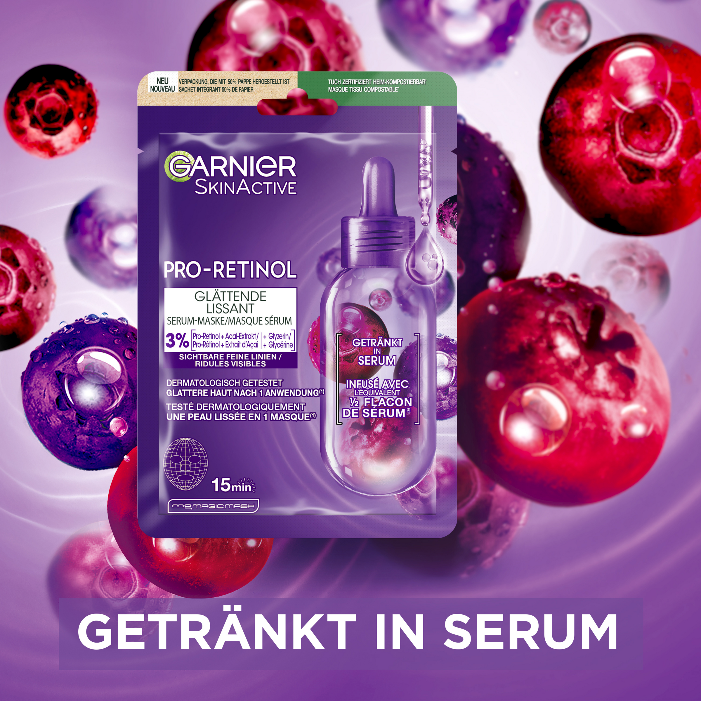 Garnier SkinActive Pro-Retinol Glättende Serum-Maske online kaufen ...
