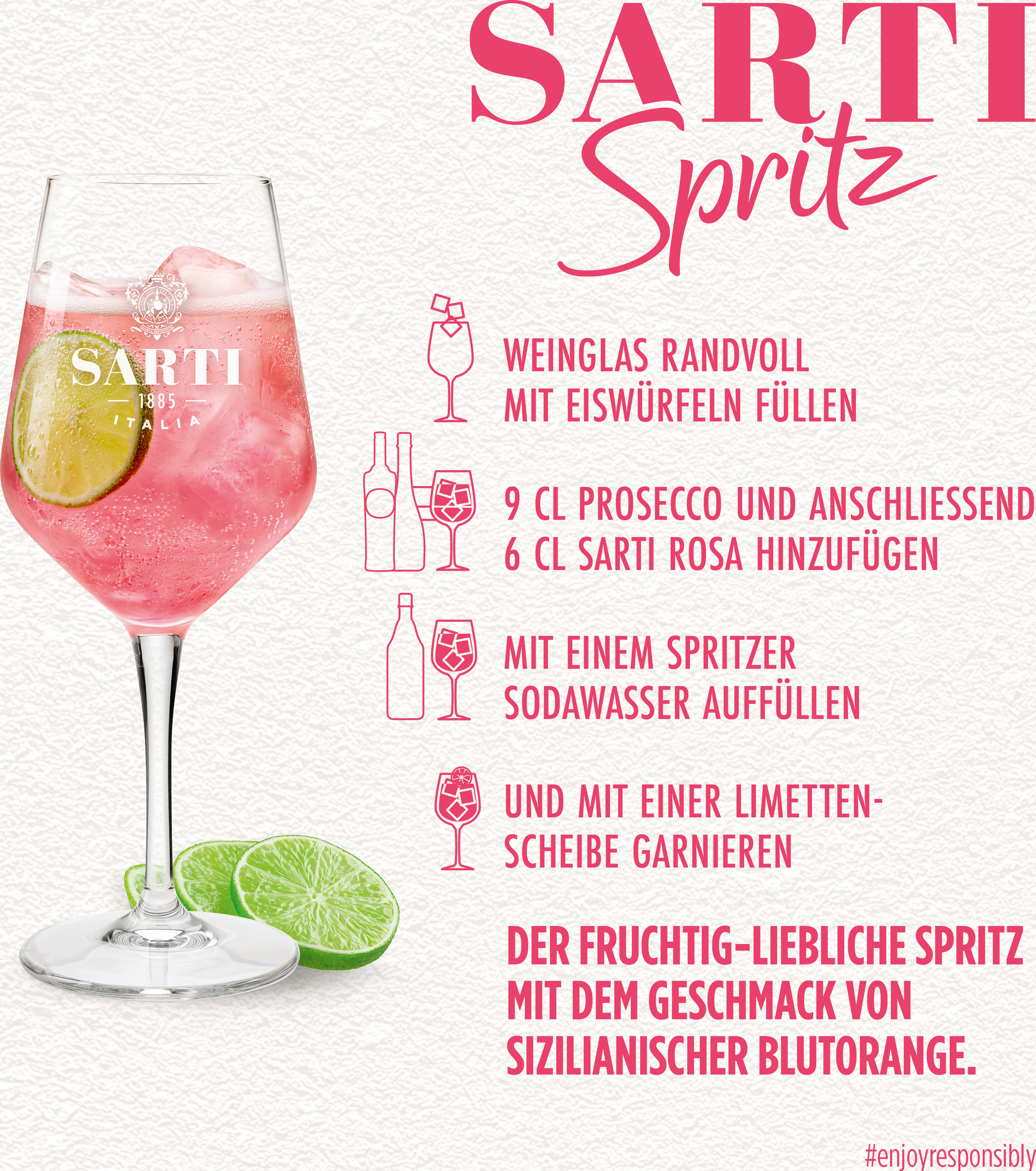 SARTI Rosa Aperitif, fruchtig süß mit Blutorange, 700 ml online kaufen ...