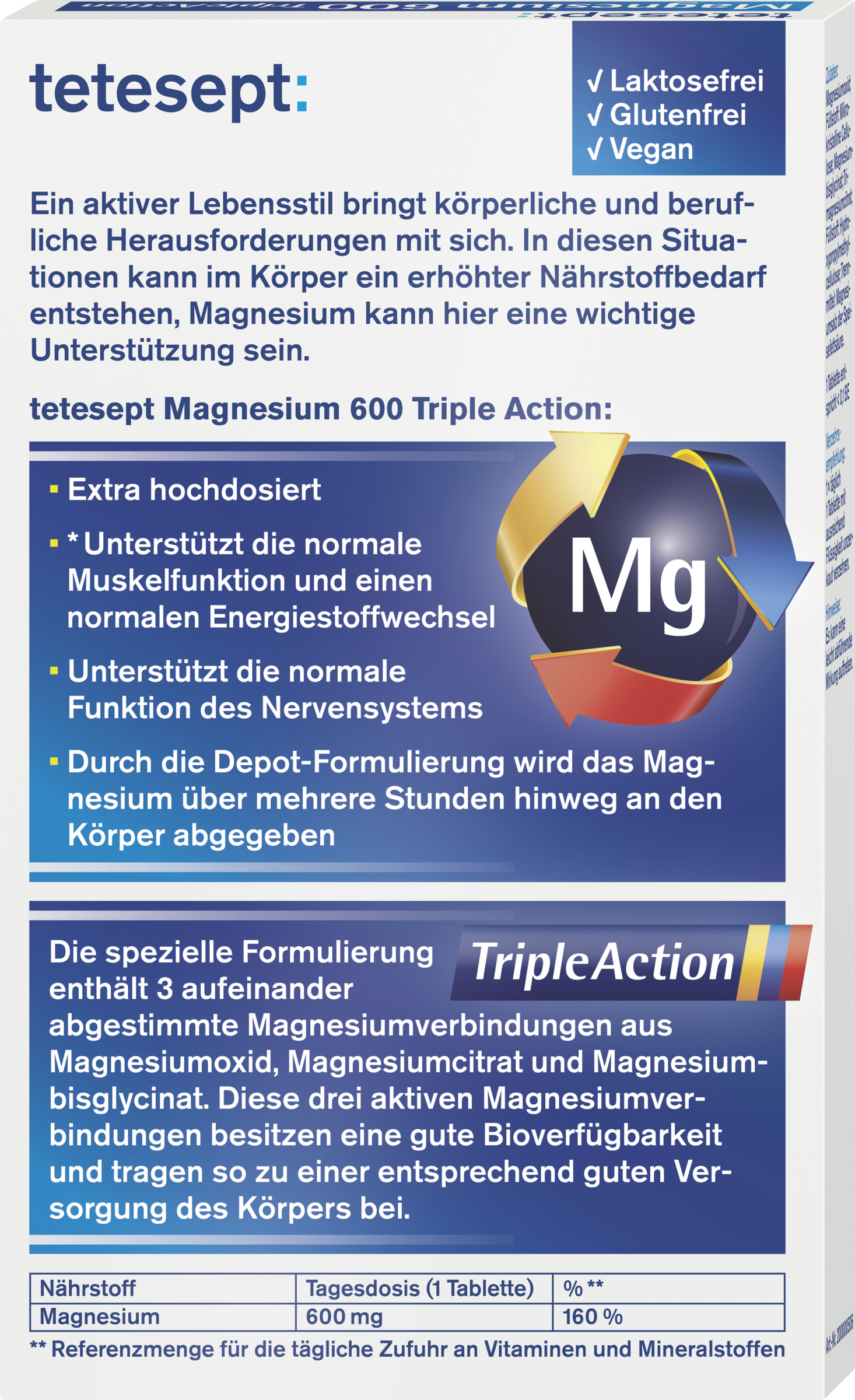 tetesept Magnesium 600 Triple Action Tabletten online kaufen | rossmann.de
