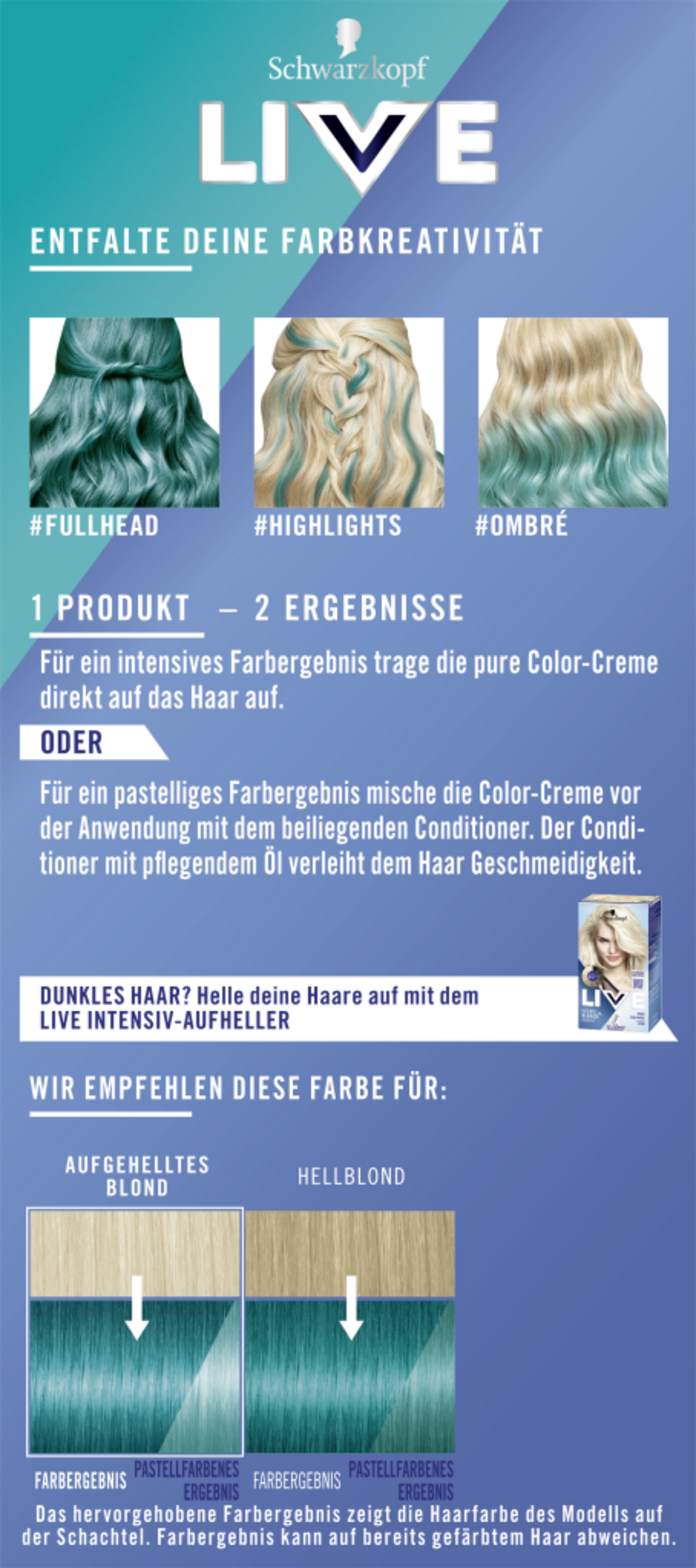 Schwarzkopf LIVE Ultra Brights Haarfarbe 097 Sea Mermaid online kaufen ...