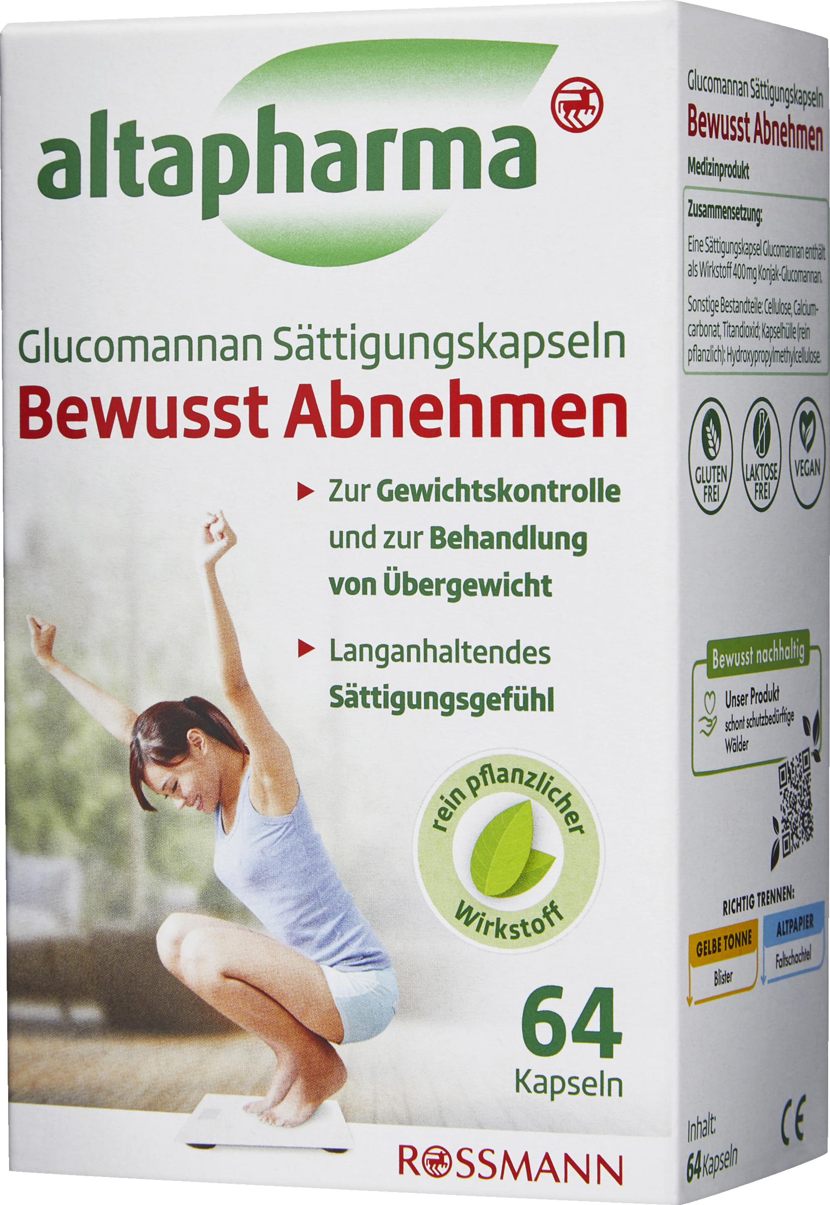 altapharma Glucomannan Sättigungskapseln Bewusst Abnehmen online kaufen ...