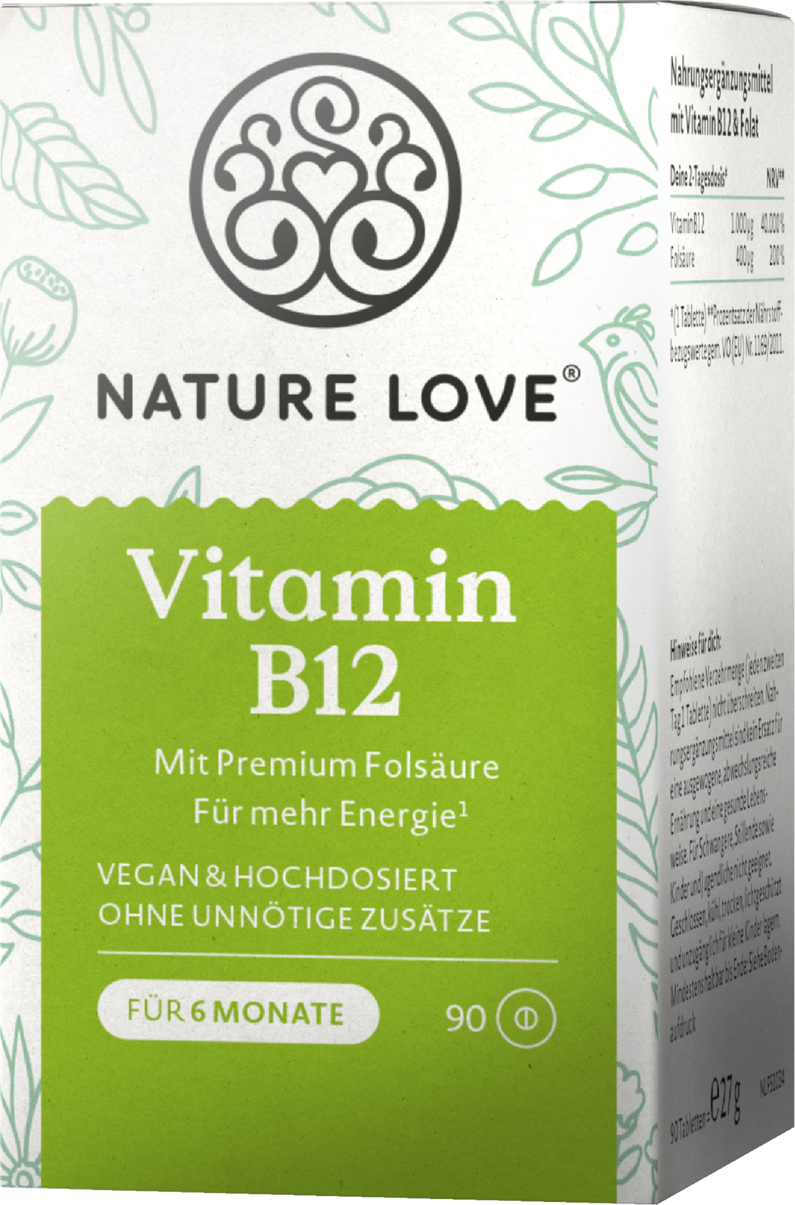Nature Love Vitamin B12 Tabletten online kaufen | rossmann.de