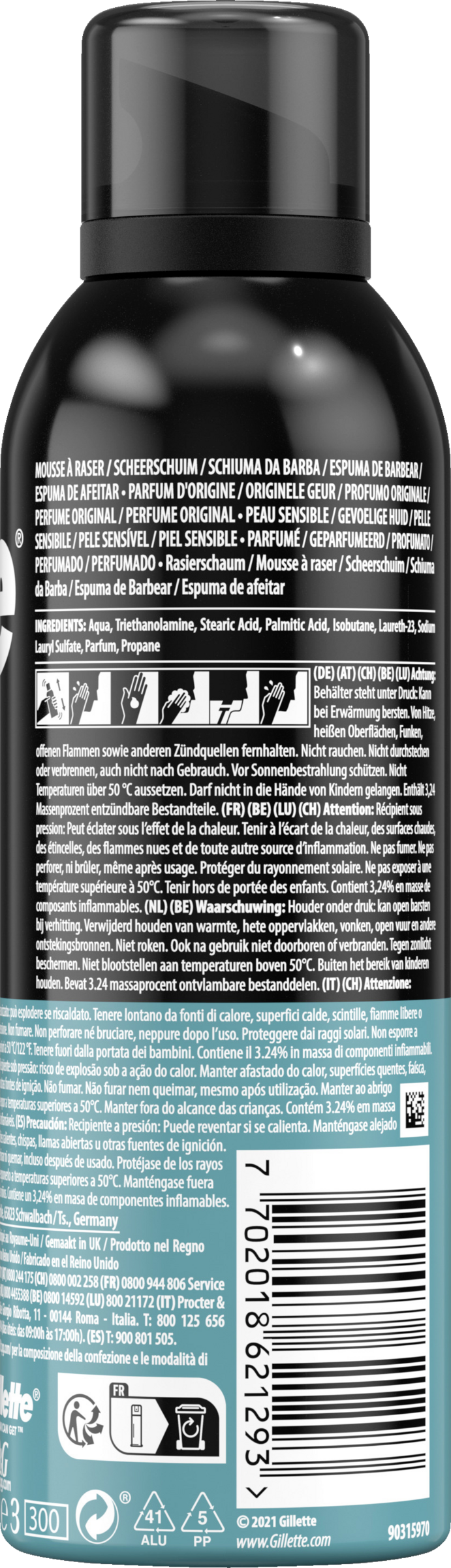 Gillette Rasierschaum Sensitive online kaufen | rossmann.de