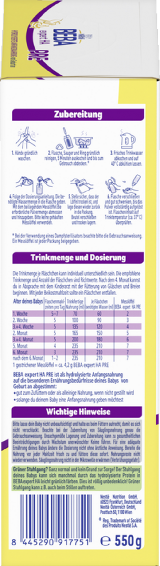 BEBA Expert HA PRE Säuglingsanfangsnahrung von Geburt an online kaufen | rossmann.de