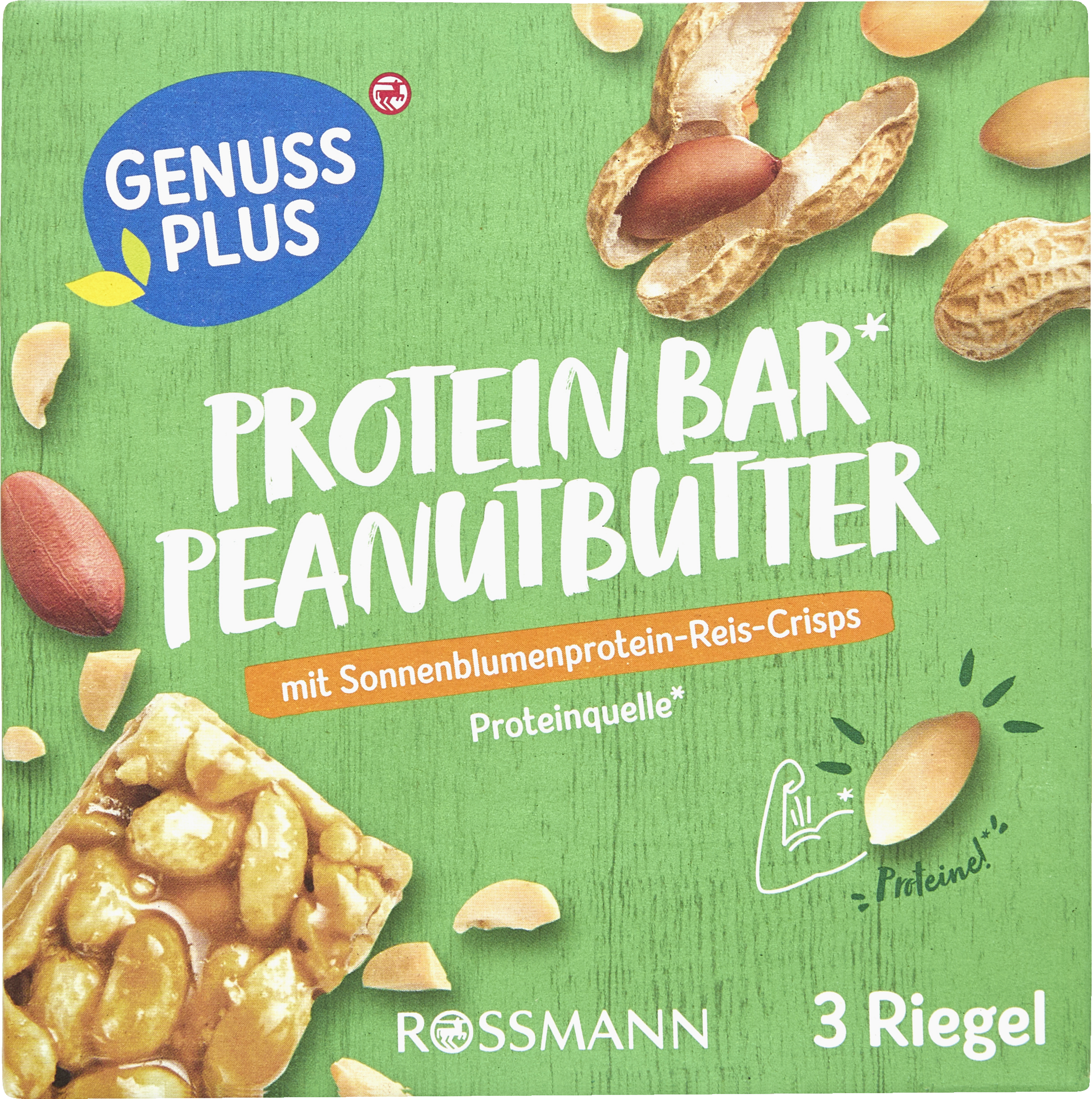 GENUSS PLUS Protein Bar* Peanutbutter (3 Riegel) online kaufen ...