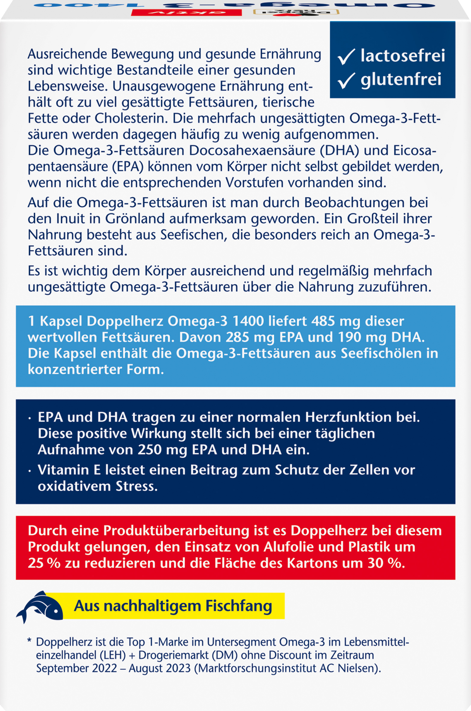 Doppelherz aktiv Omega-3 1400 Kapseln Großpackung online kaufen ...